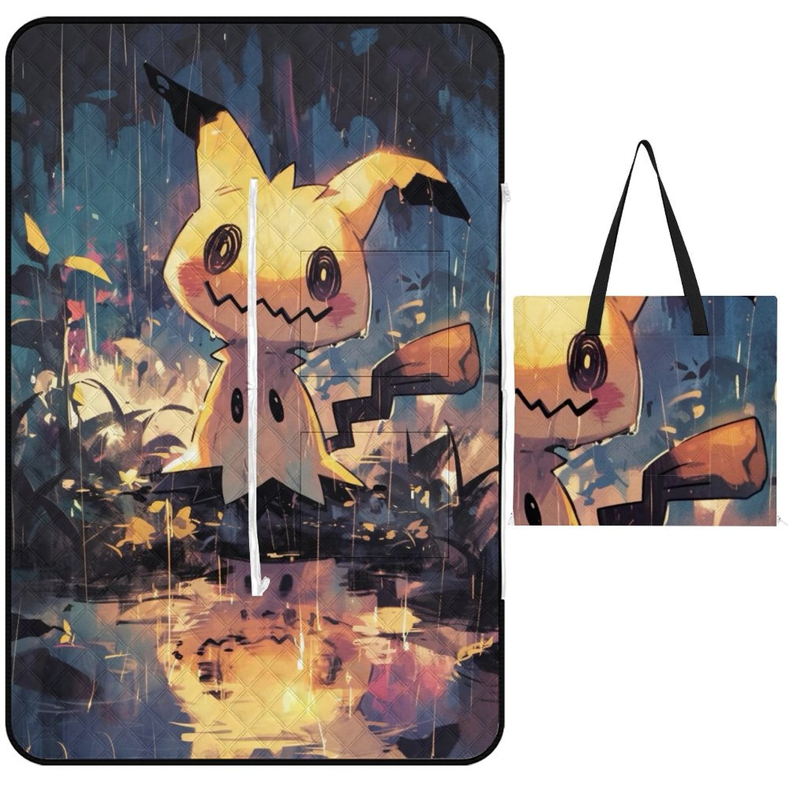Mimikyu Pokémon Fan Art Picnic Blankets 59x39 Beach Blanket Waterproof ...