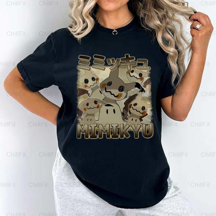 Mimikyu Vintage Evolution Pokemon Bootleg Graphic Comfort Color T-Shirt ...