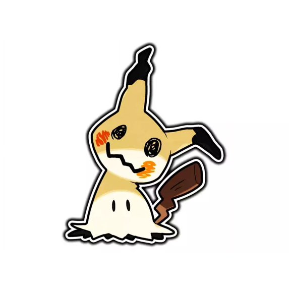 Mimikyu Waterproof Sticker Phone Decal Water Bottle Stickers Car Decals ...