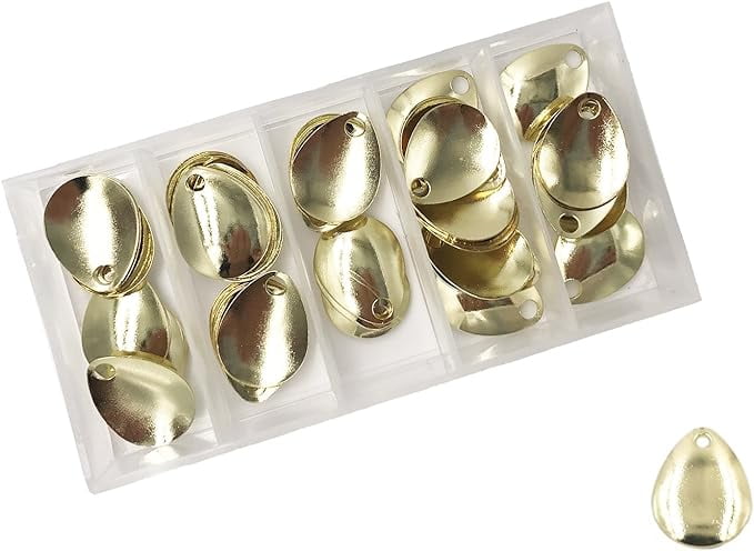 Mimilure 50Pcs/Box Deep Cup Spinner Blades for Hard Lures Worm Spinner ...