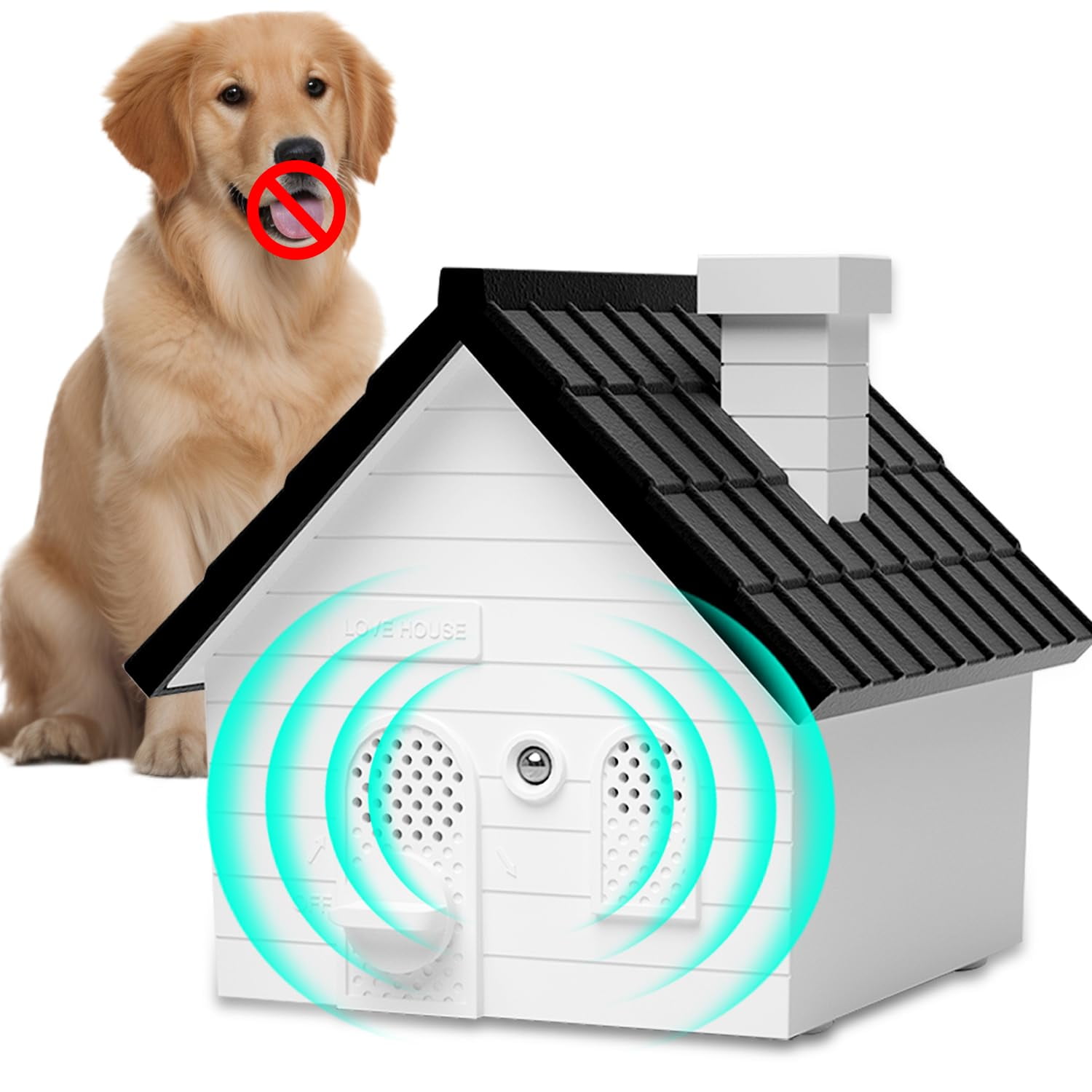 Mimo Style Anti Barking Device, Rechargeable Sonic Dog Bark Deterrent ...