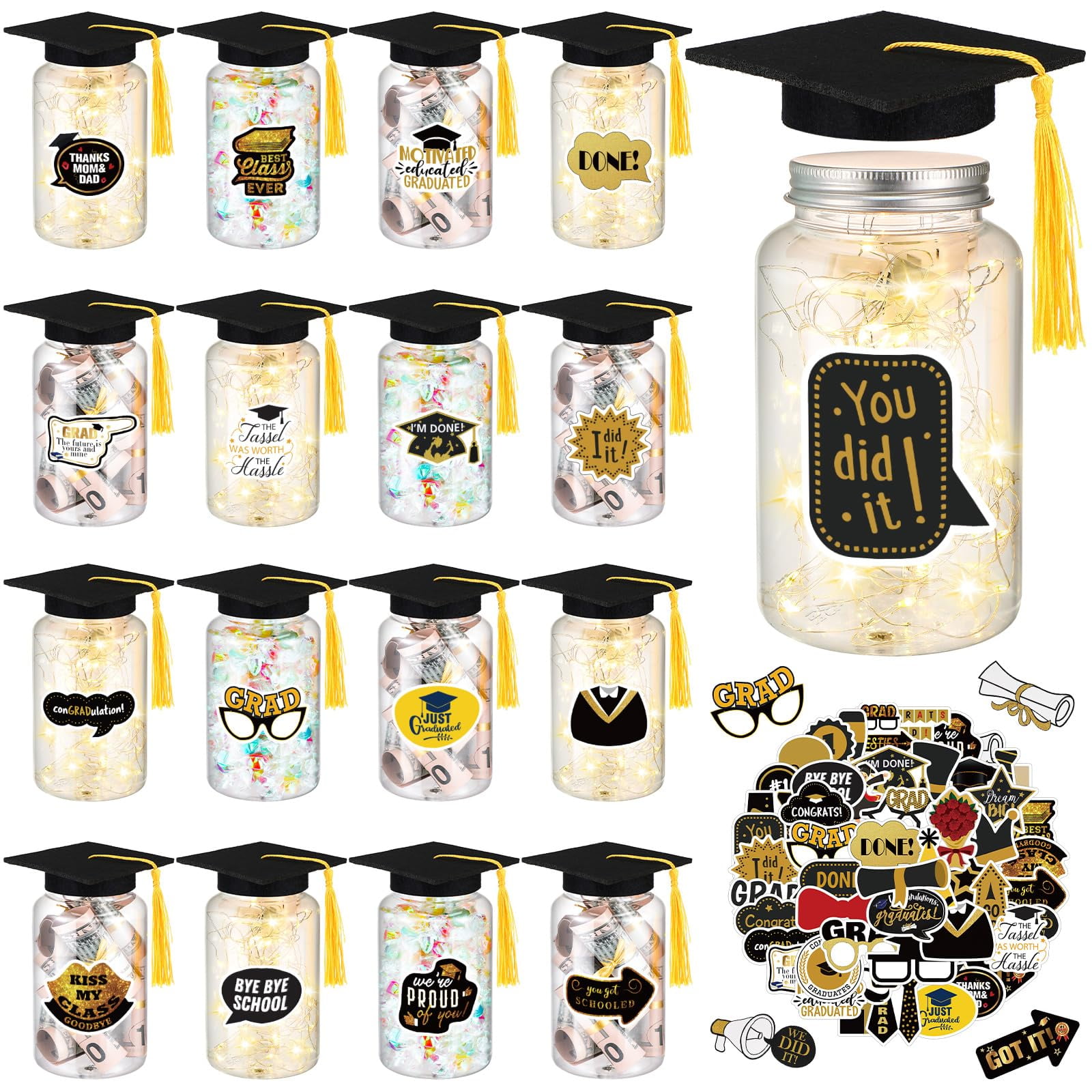 Mimorou 12 Sets 2025 Graduation Decorations FST1 Class of 2025 ...