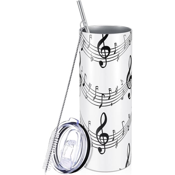 Mimorou 2025 Graduation Gift Musical Note Tumbler 20oz Mug with Lid ...