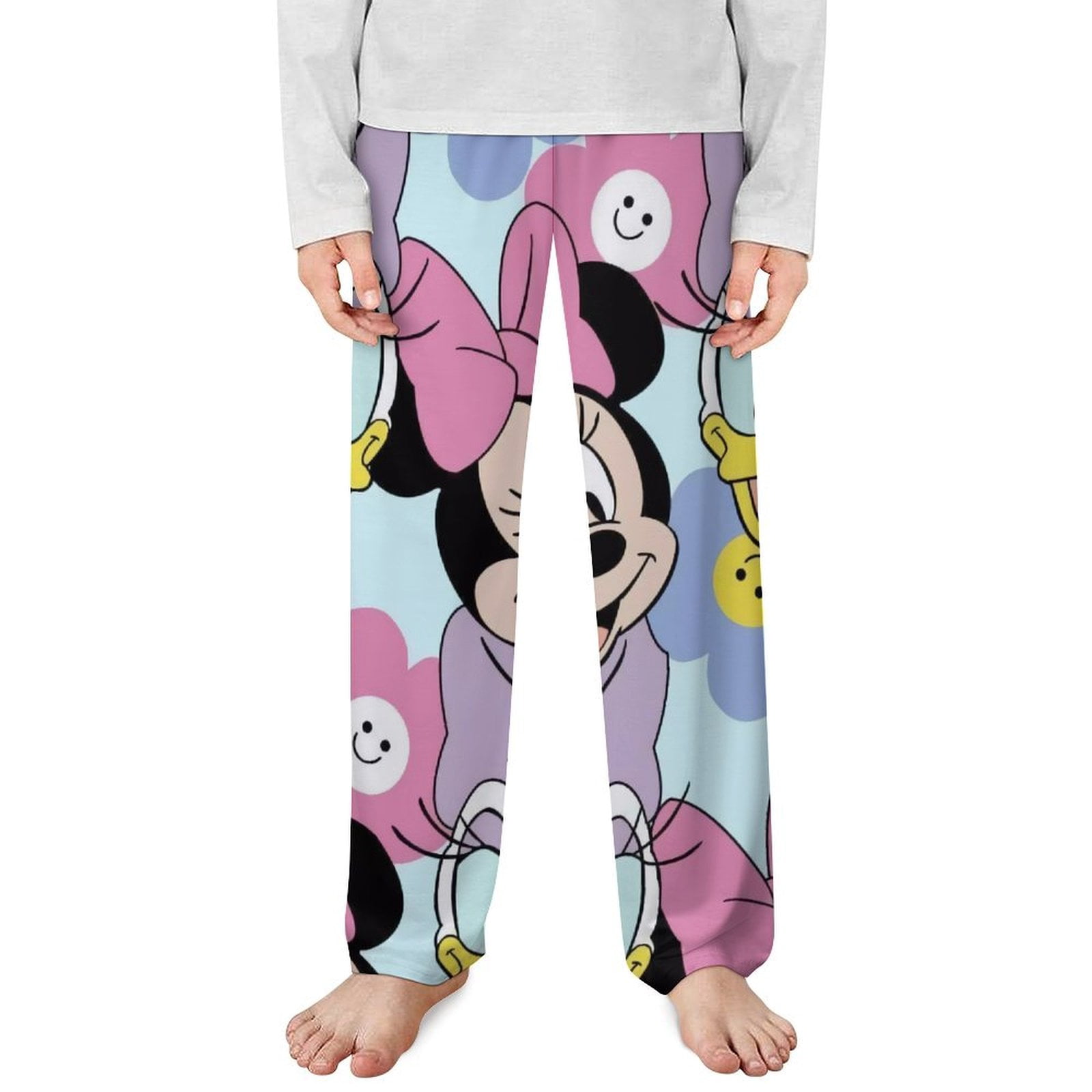 Min-nie Mouce Children's Pajamas Kids Home Pants Sleep Bottoms Lounge ...