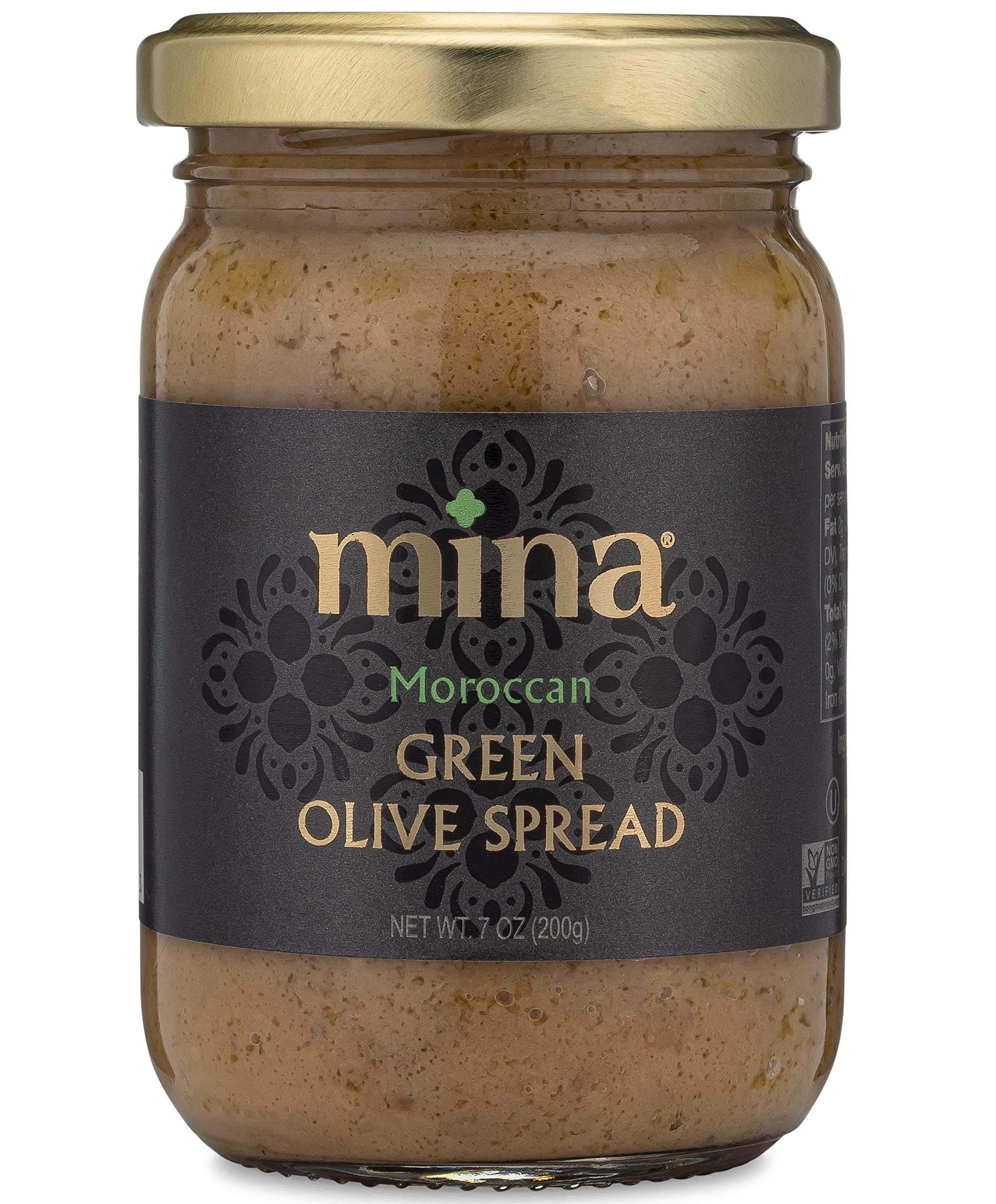 Mina Green Olive Spread, Gourmet Tapenade, 7 Ounce (200g) - Walmart.com
