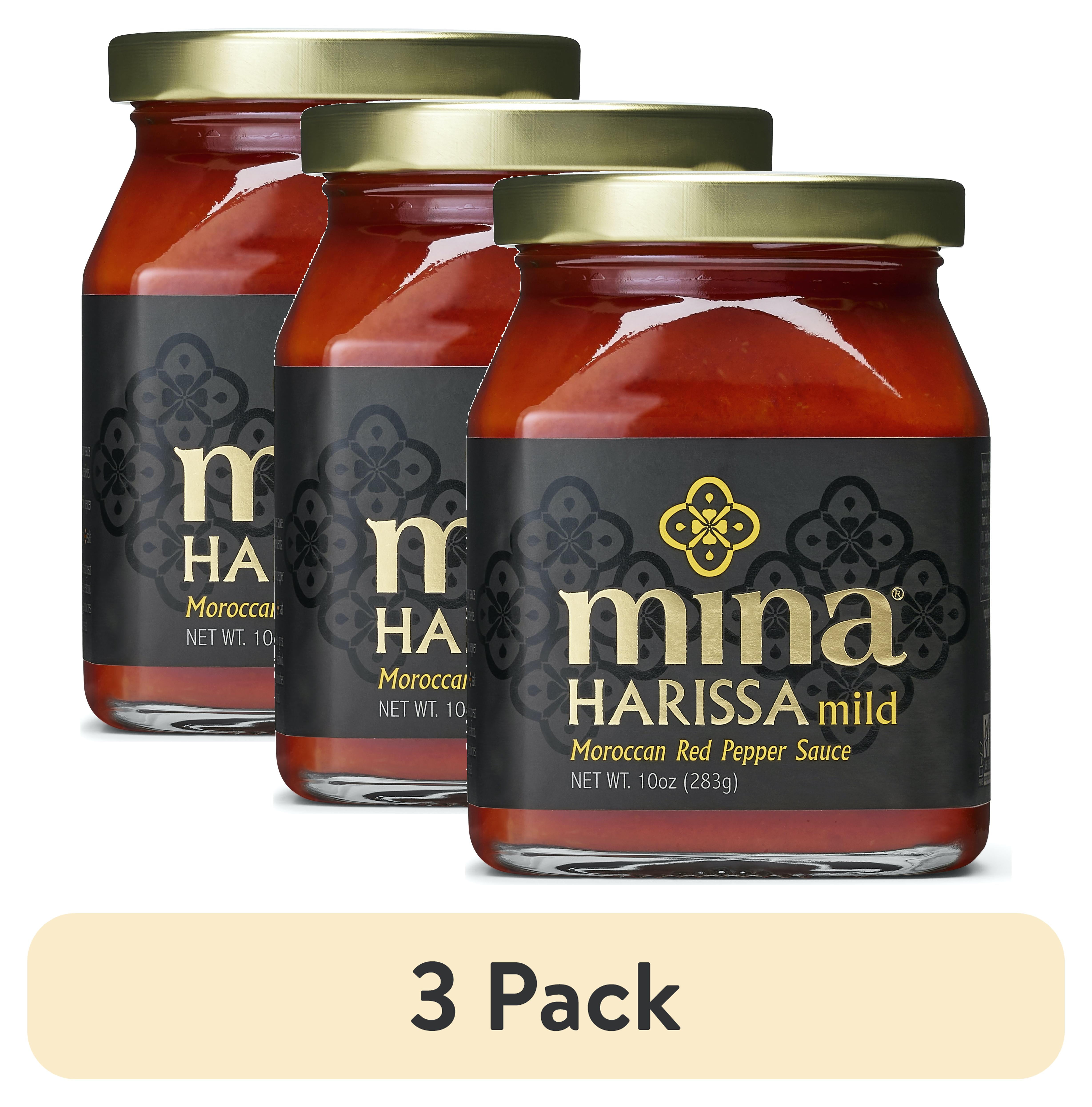 (3 pack) Mina Harissa Mild Sauce, Homestyle Moroccan Red Pepper Harissa ...