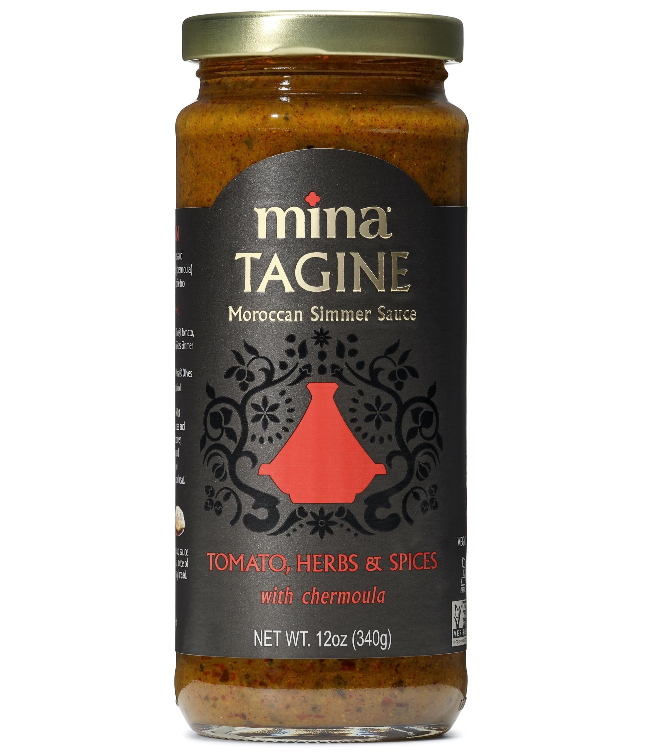 Mina Tagine Moroccan SCH4 Fish Simmer Sauce Sauce, 12 oz - Tomato ...