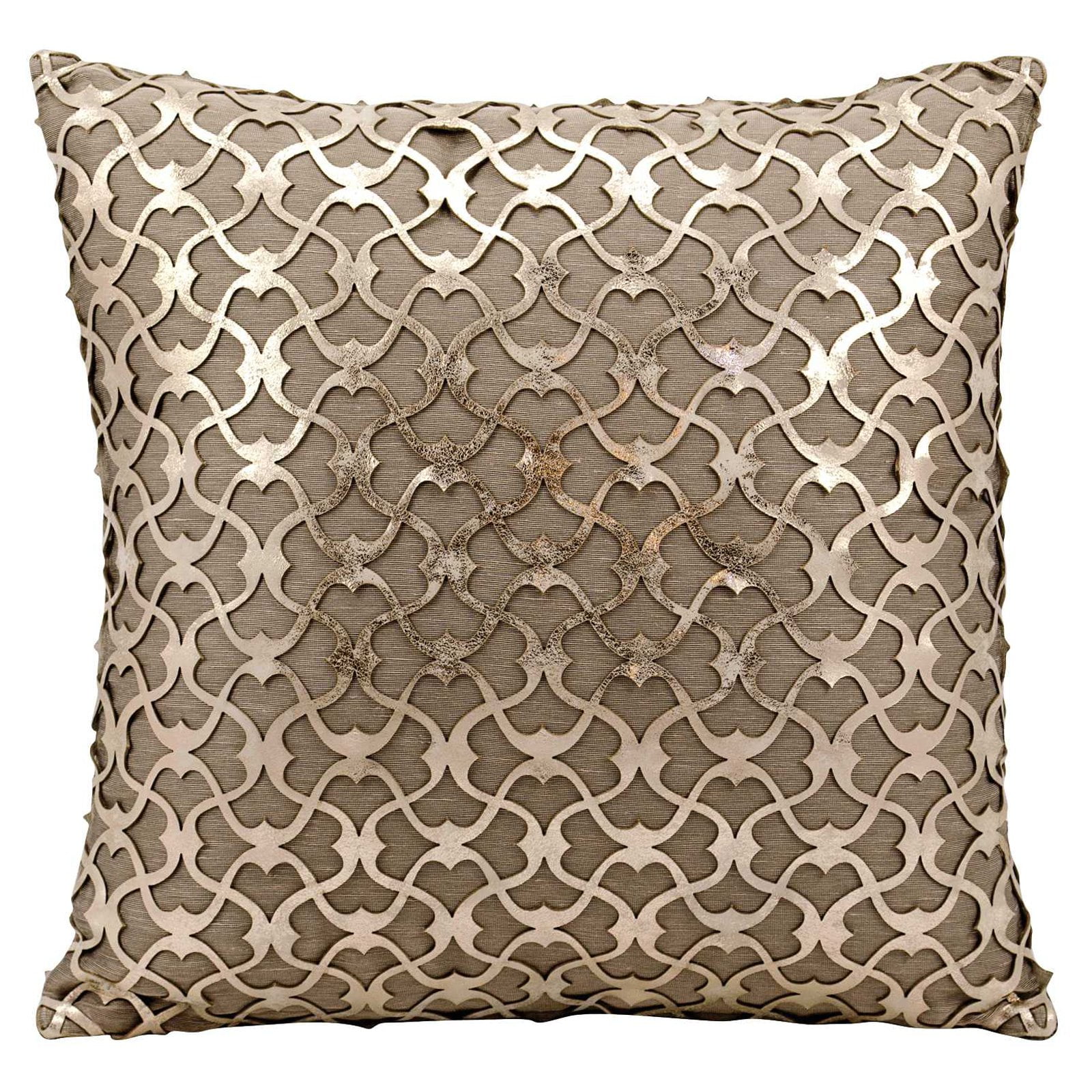 Couture Hide Gold Beige Romantic Laser Cut Pillow - Walmart.com