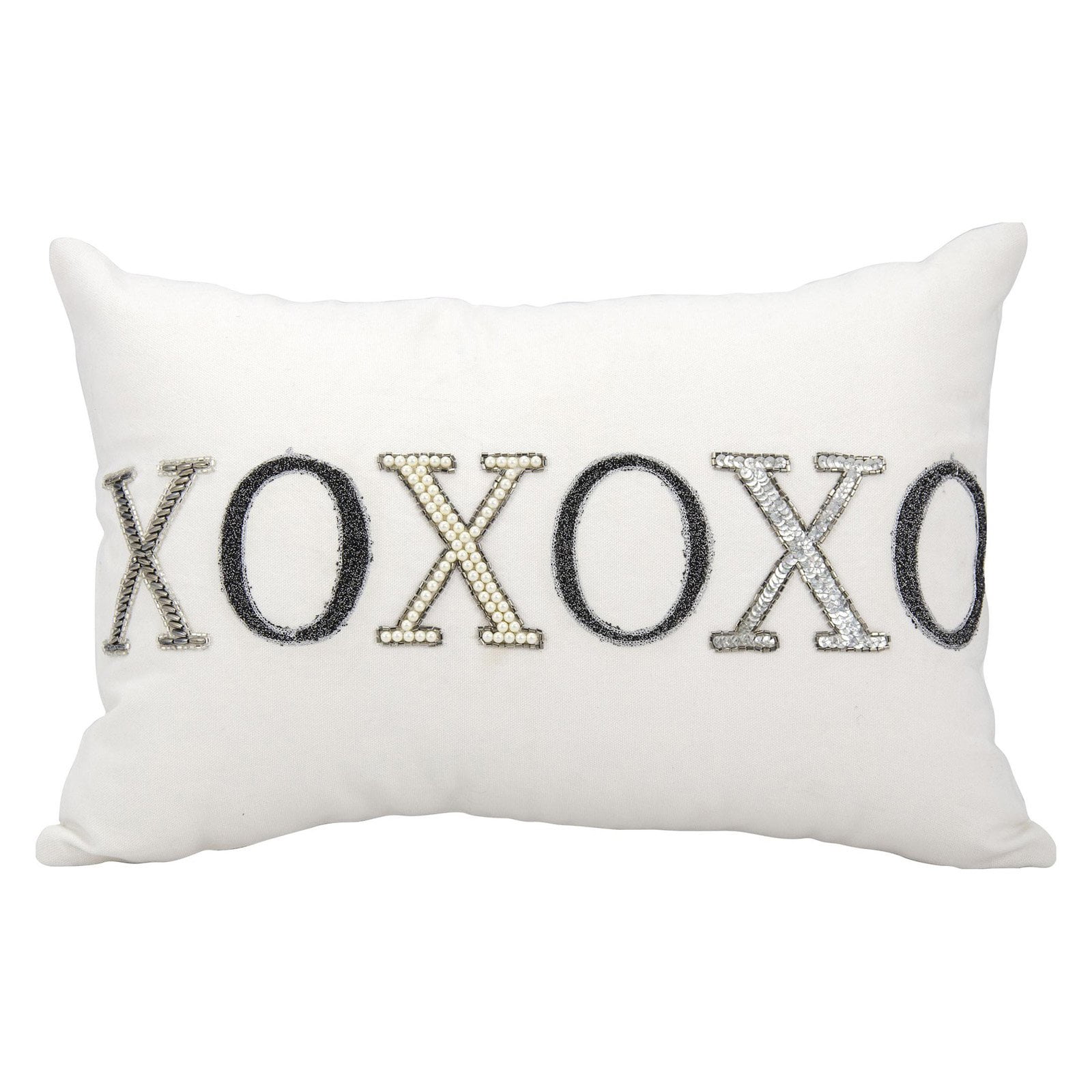 Luminescence White Xoxoxo Pillow - Walmart.com