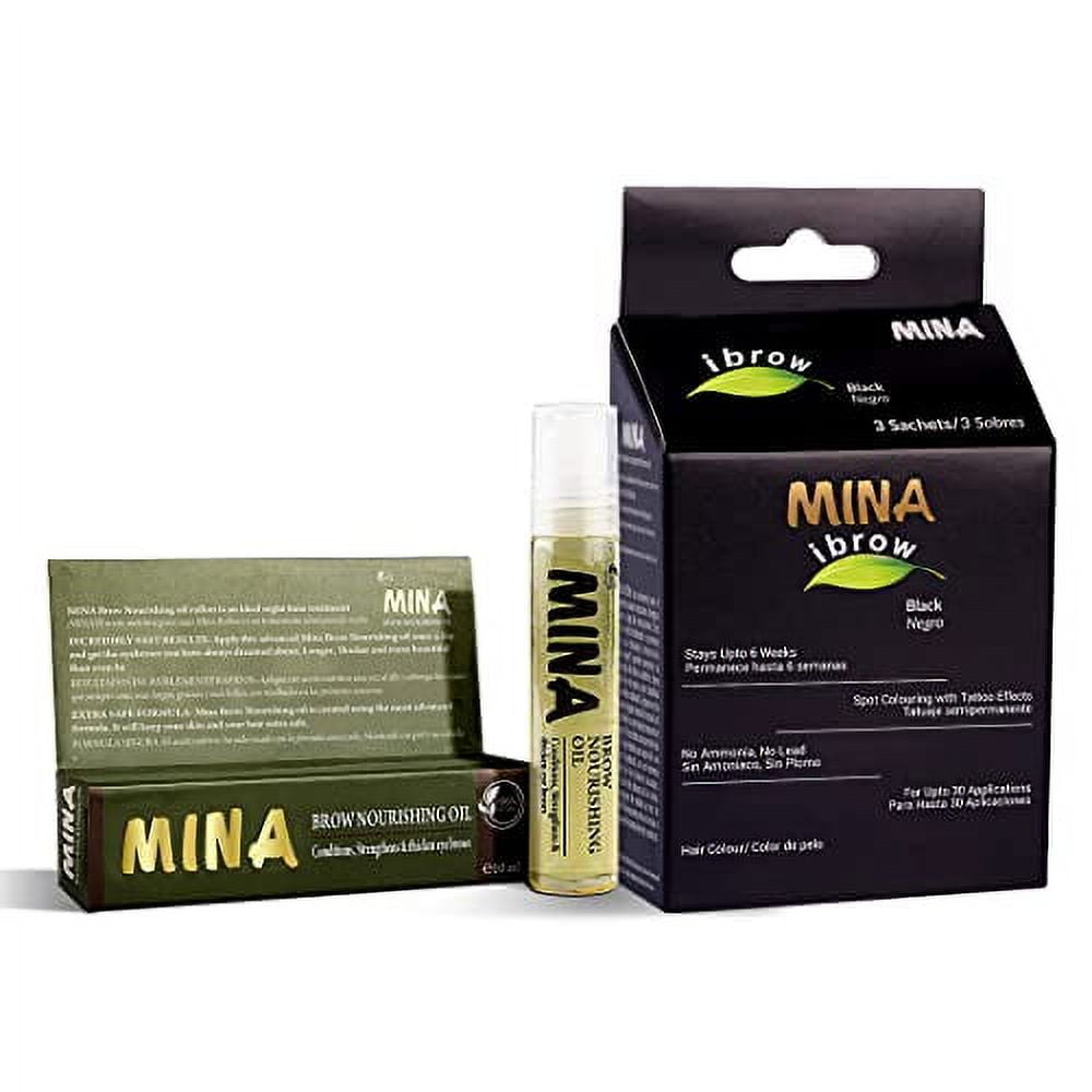 Mina ibrow Hair Color Black |Natural Spot coloring Hair Tinting Powder ...
