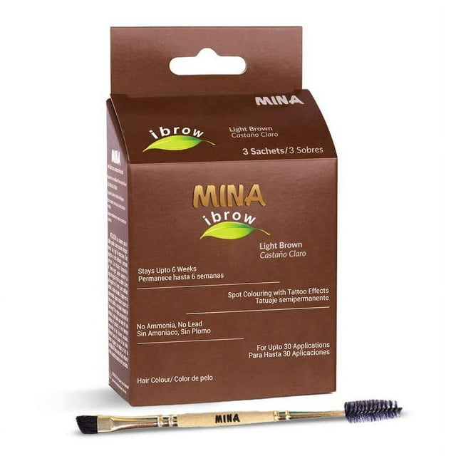 Mina ibrow Hair Color Light Brown|Natural Spot coloring and Hair ...