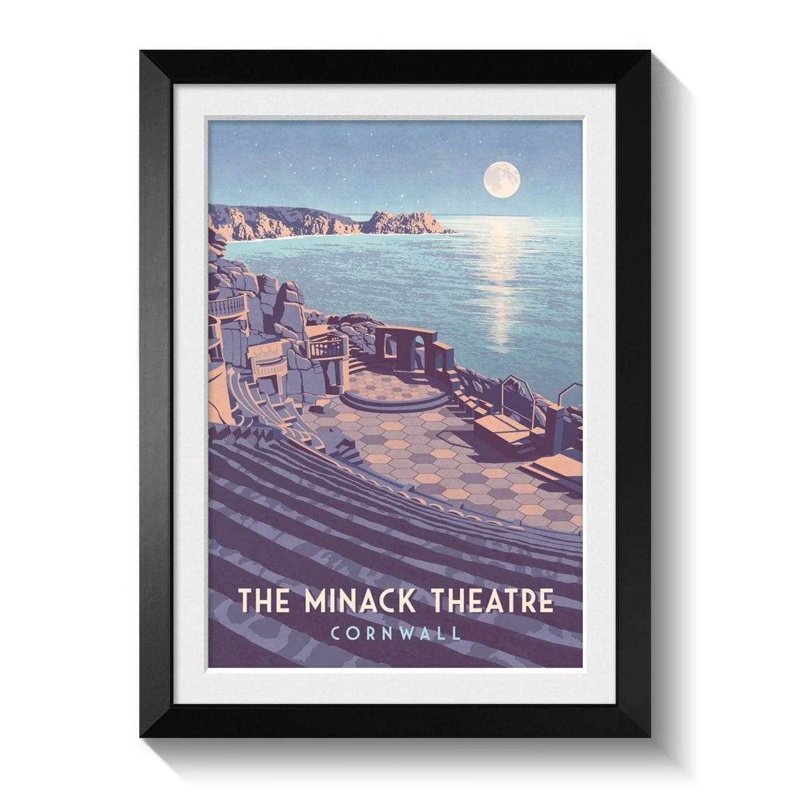 Minack Theatre Cornwall Seaside Coastal Architecture Art, Unframed ...