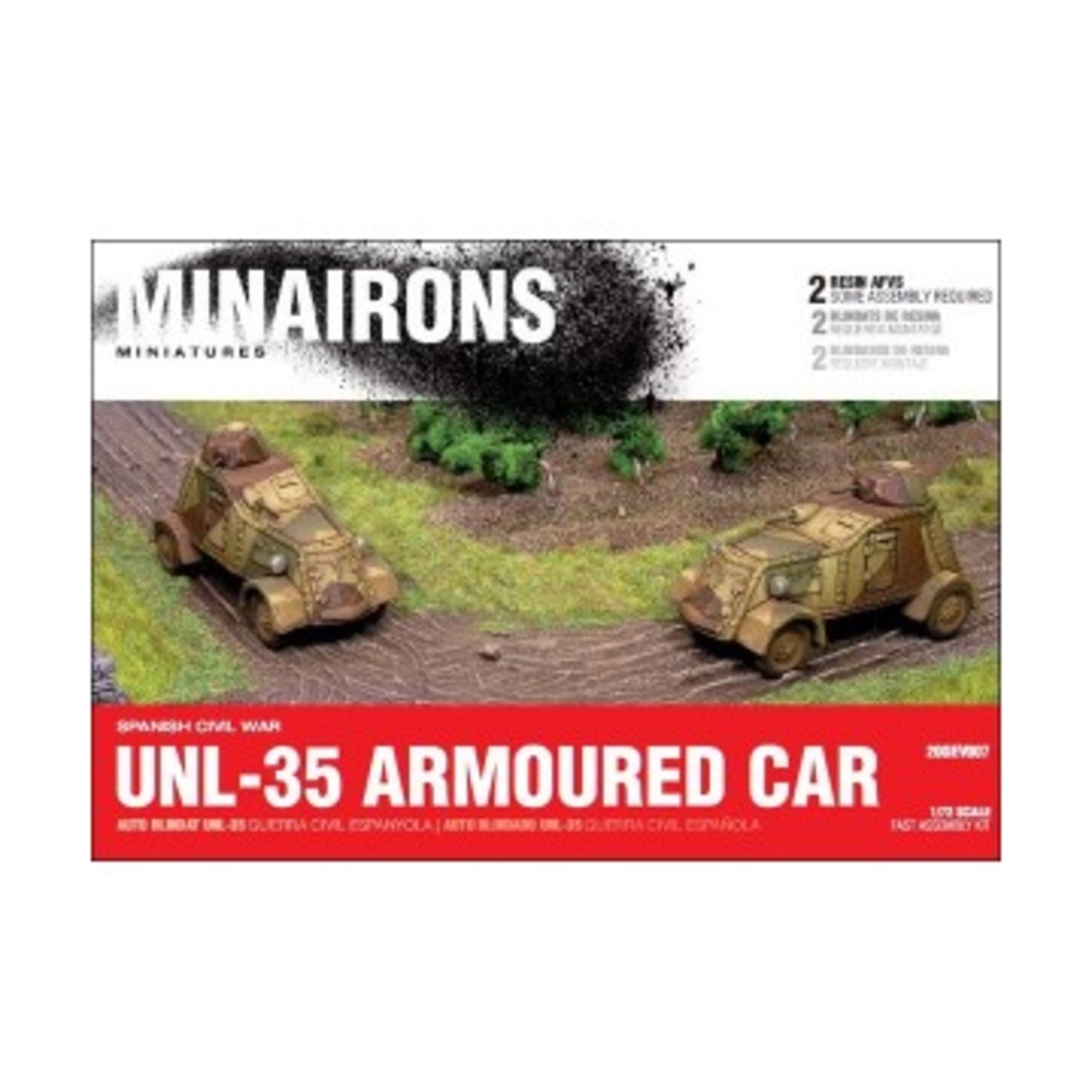 Minairons Miniatures UNL-35 Armoured Car New - Walmart.com