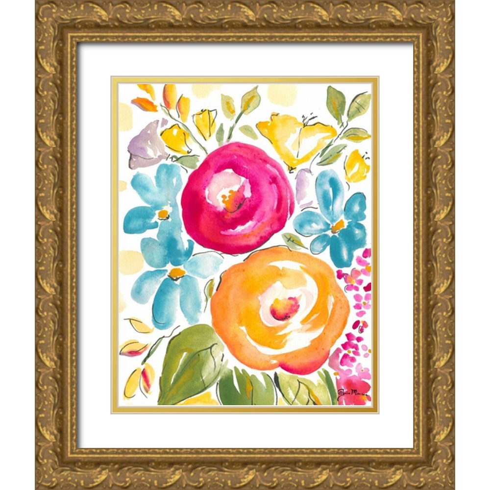Minasian, Julia 26x32 Gold Ornate Wood Framed with Double Matting ...