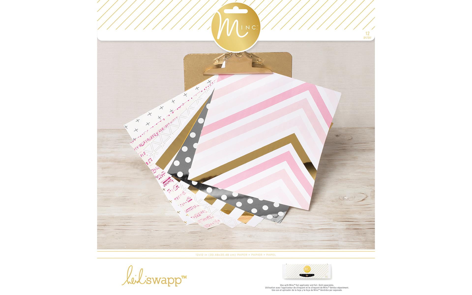 Minc Paper Pad 12"X12" 12/Sheets-Signature, Pk 1, Heidi Swapp - Walmart.com
