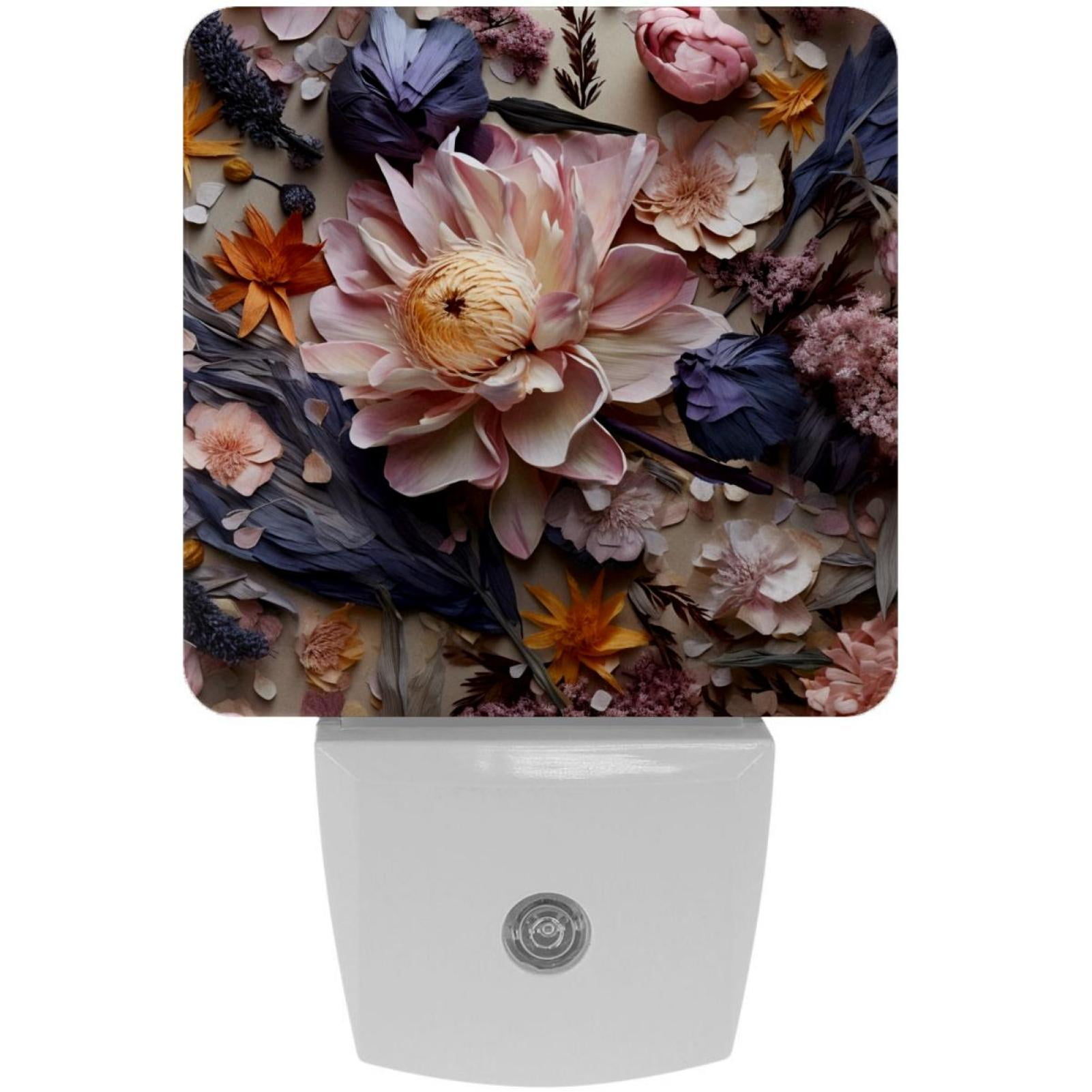 Minced flower LED Square Night Light - Energy Efficient Plug-in ...