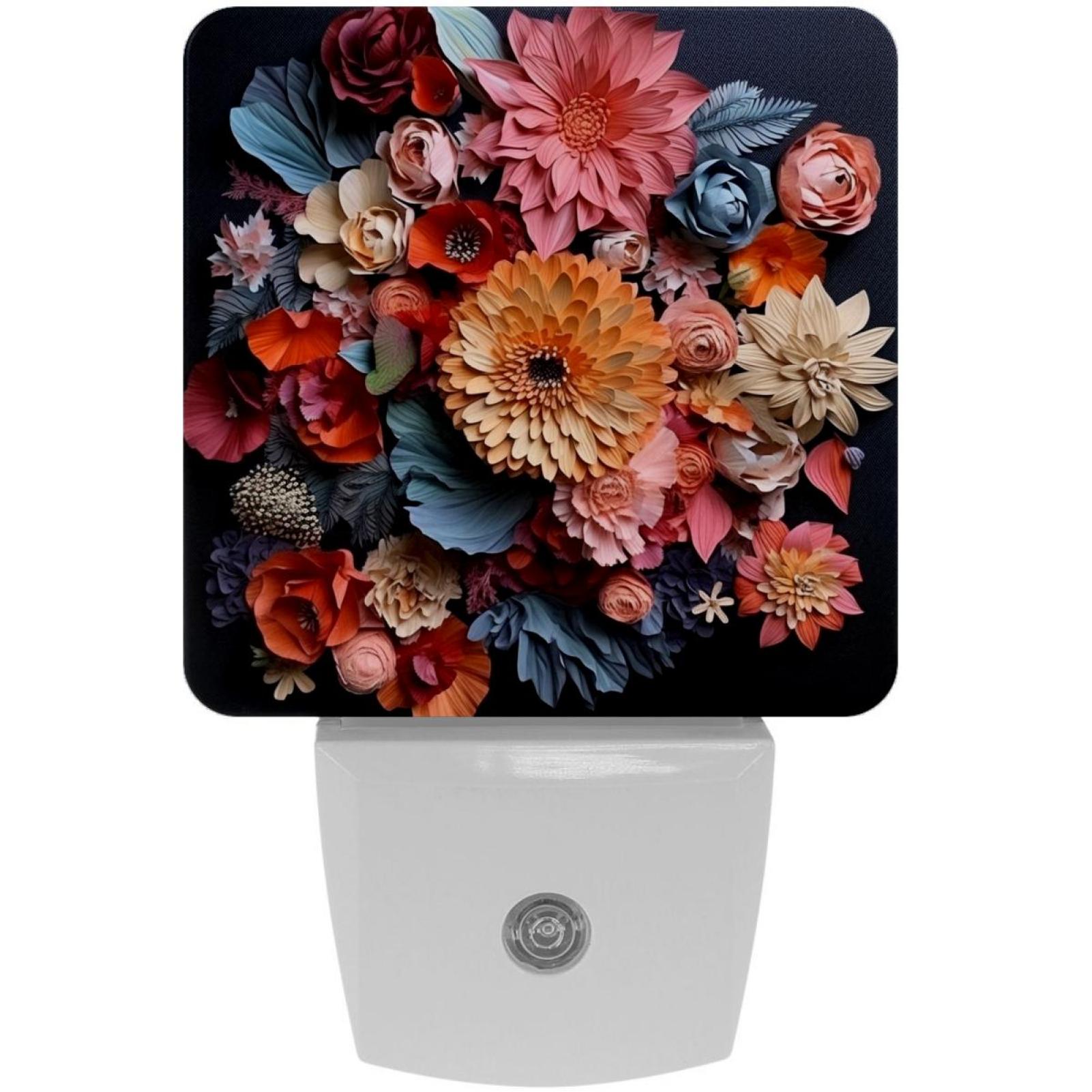 Minced flower LED Square Night Light - Small and Bright Square-shaped ...