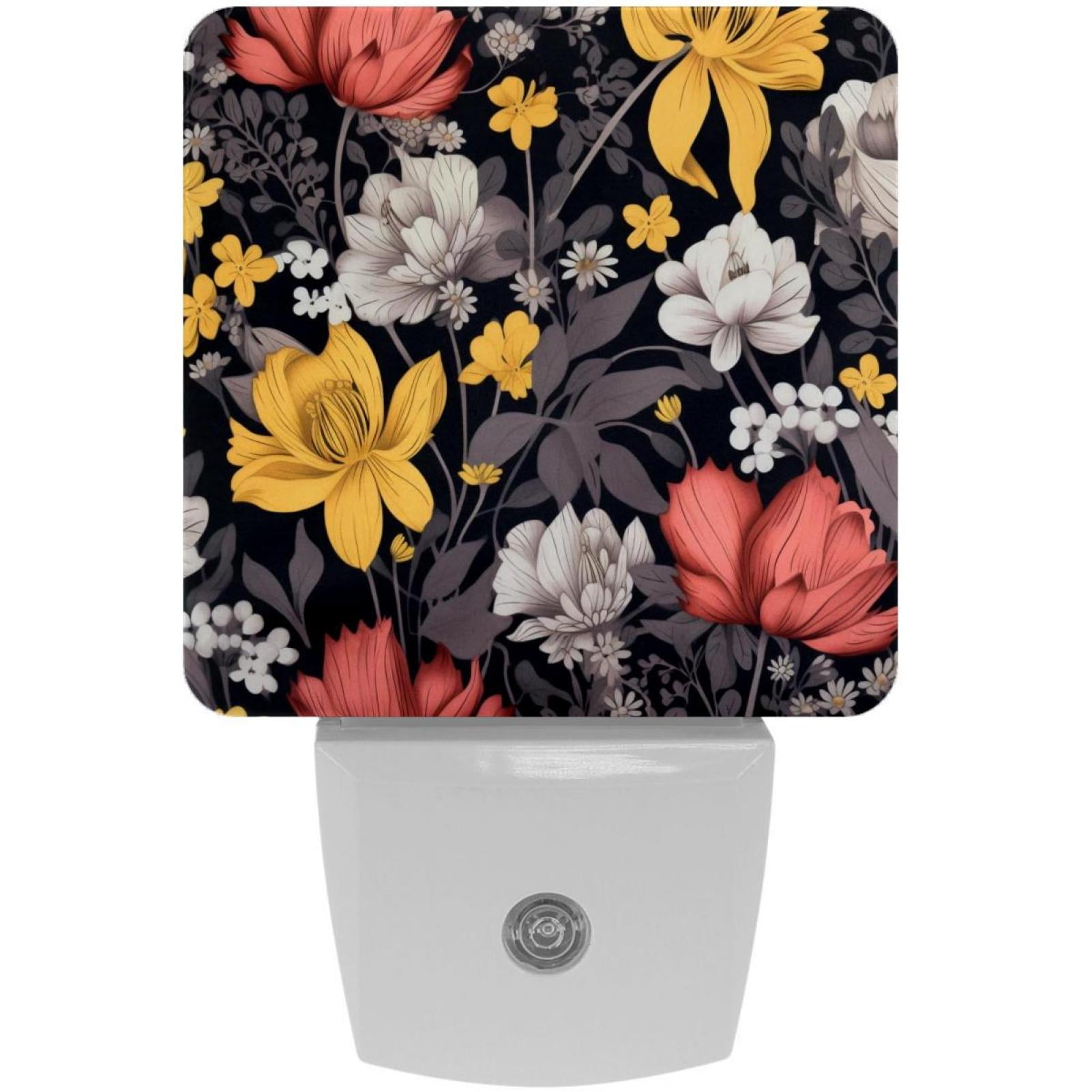 Minced flower LED Square Night Lights for Bedroom and Living Room ...