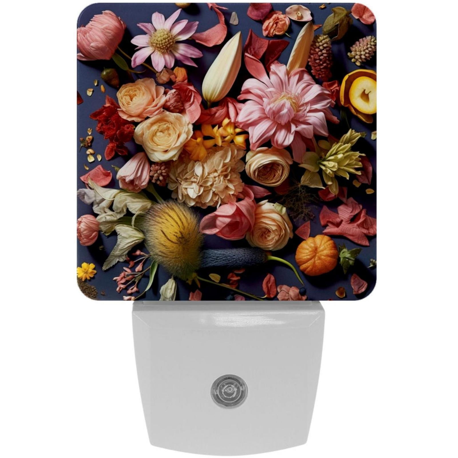 Minced flower LED Square Night Lights - Bedside Lighting Solution for a ...