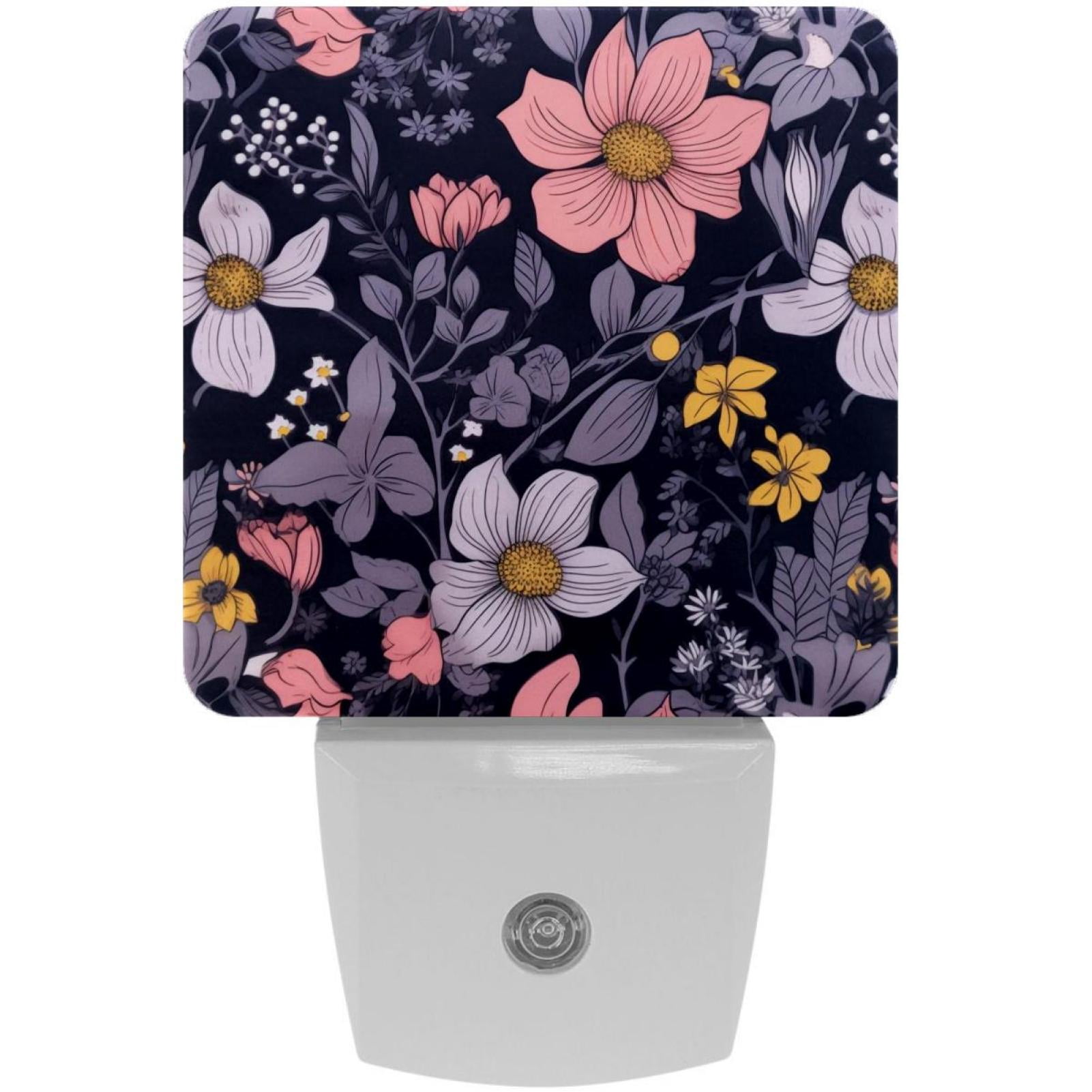 Minced flower LED Square Night Lights - Modern Design, Soft Glow ...