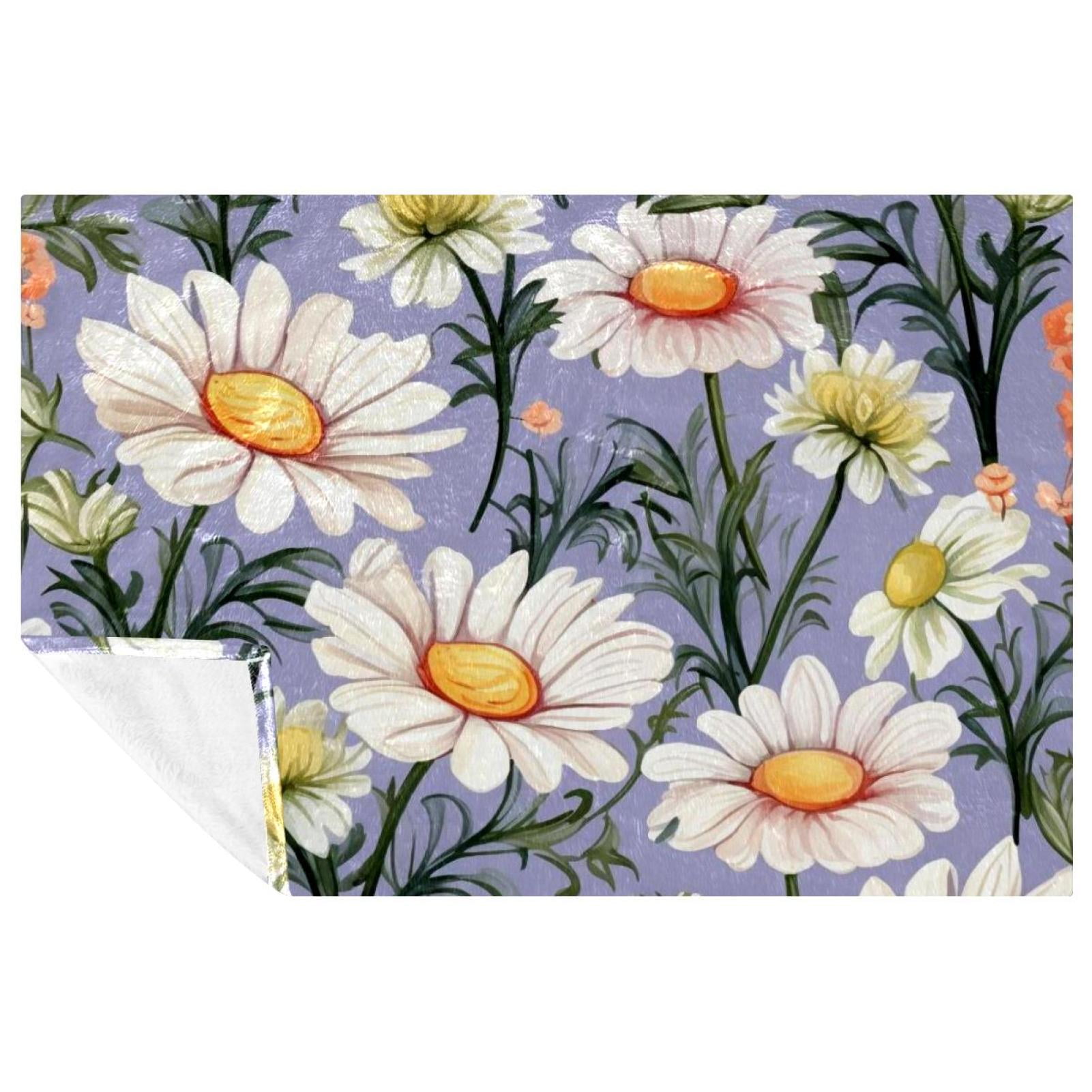 Minced flower Soft and Warm Microfiber Printed Throw Blanket ...