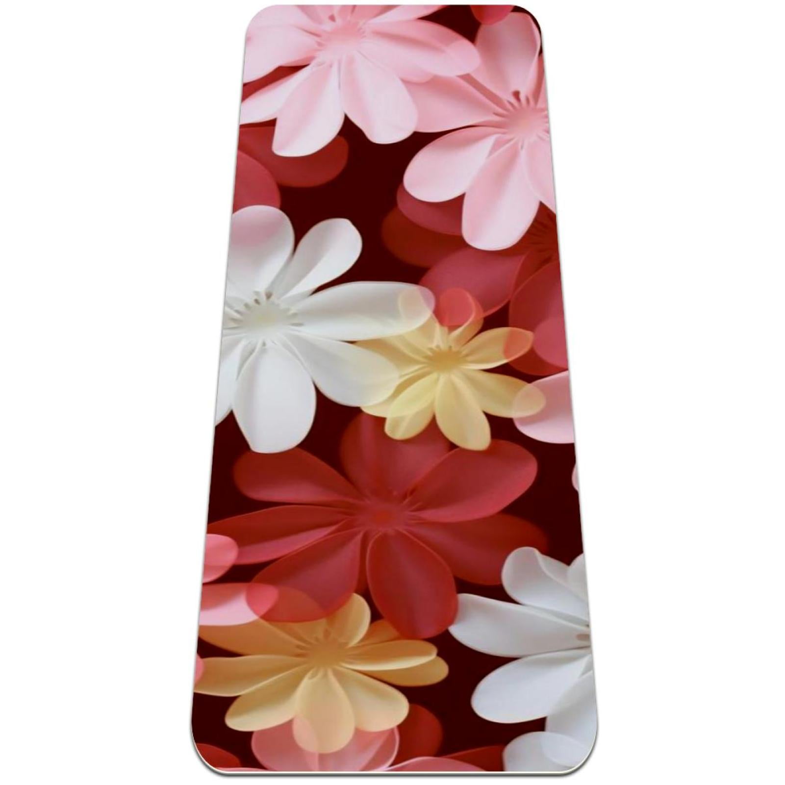 Minced flower TPE Yoga Mat - Exercise Mat for Yoga, Pilates & Fitness ...