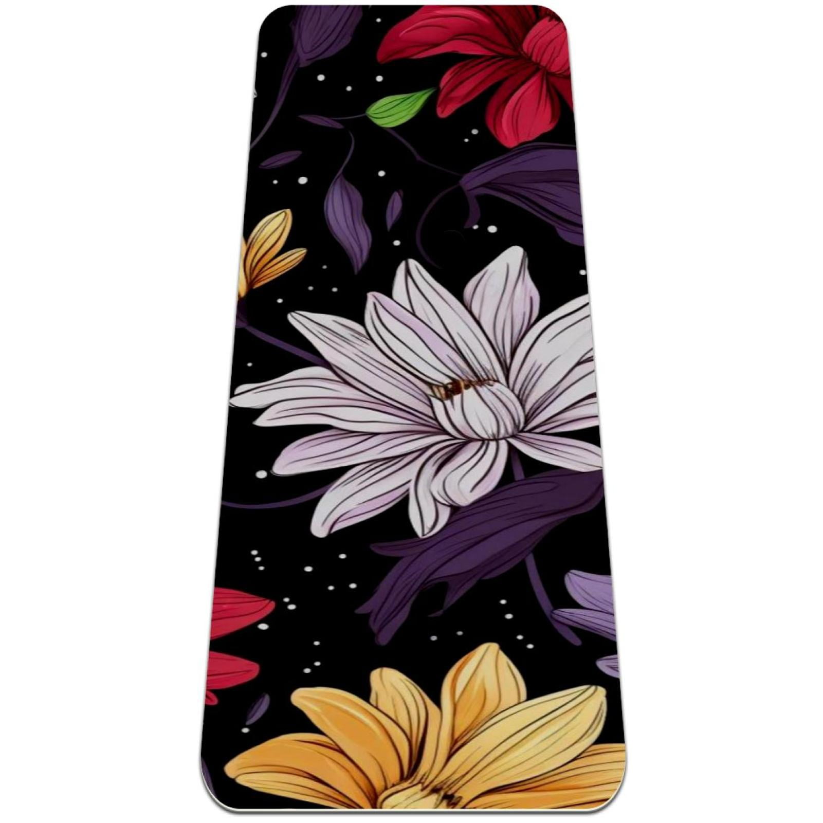 Minced flower TPE Yoga Mat - ,Exercise Mat for Yoga, Pilates, and ...