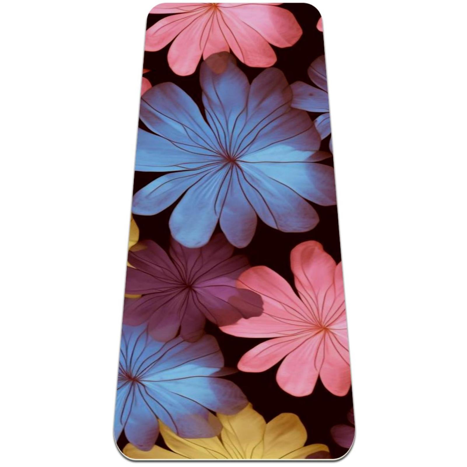 Minced flower TPE Yoga Mat - ,Exercise Mat for Yoga, Pilates, and ...