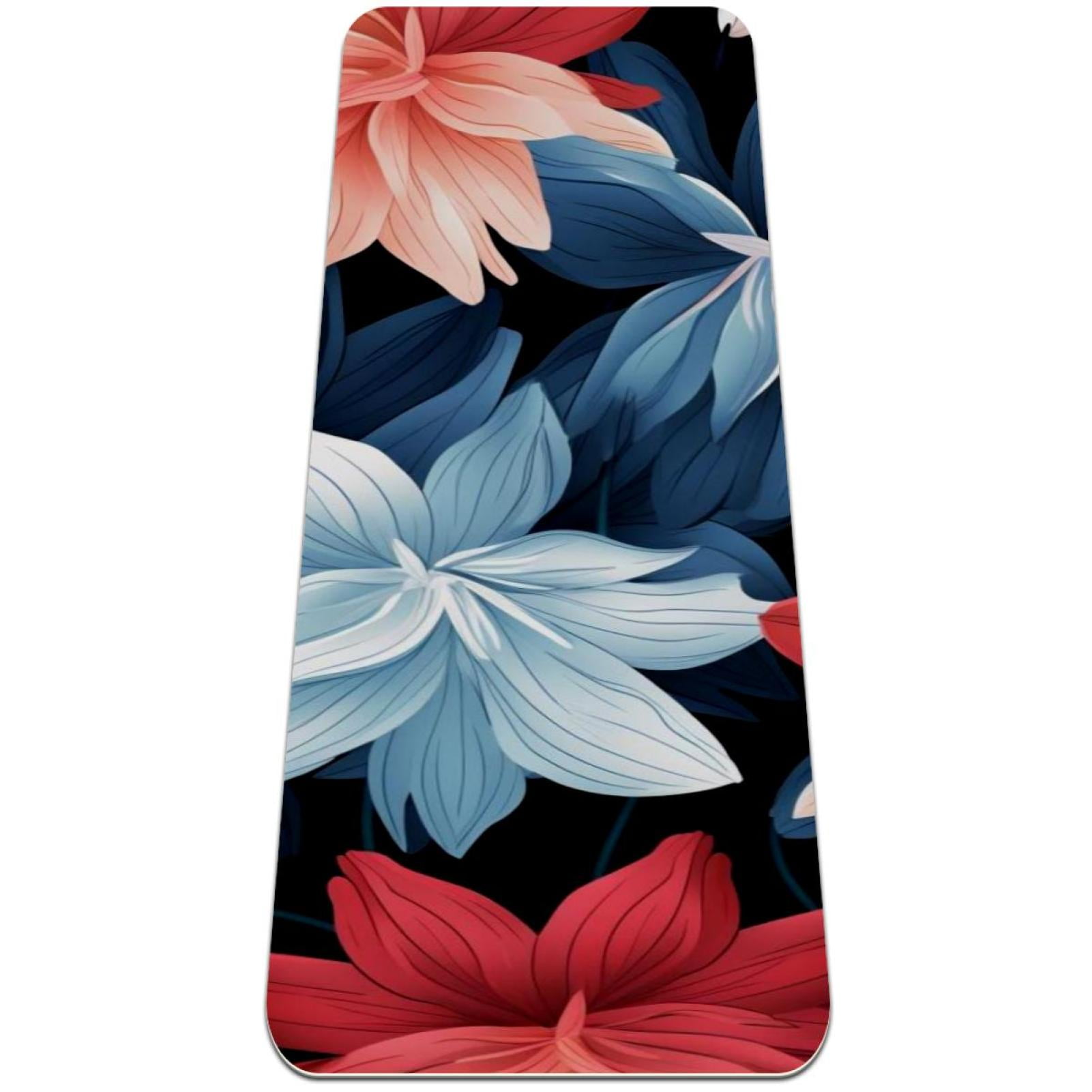 Minced flower TPE Yoga Mat for Home & Studio Practices, Workout Mat ...