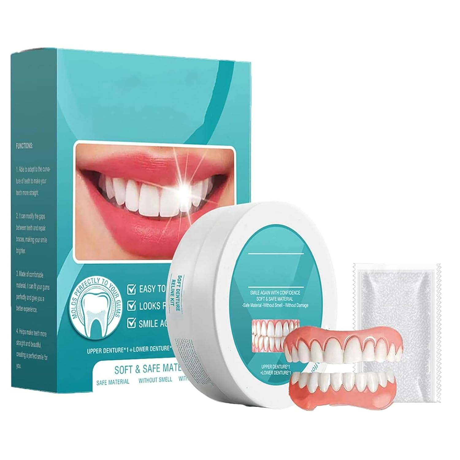 Minceetbien Dentures, Minceetbien Silicone Reline Denture Set ...