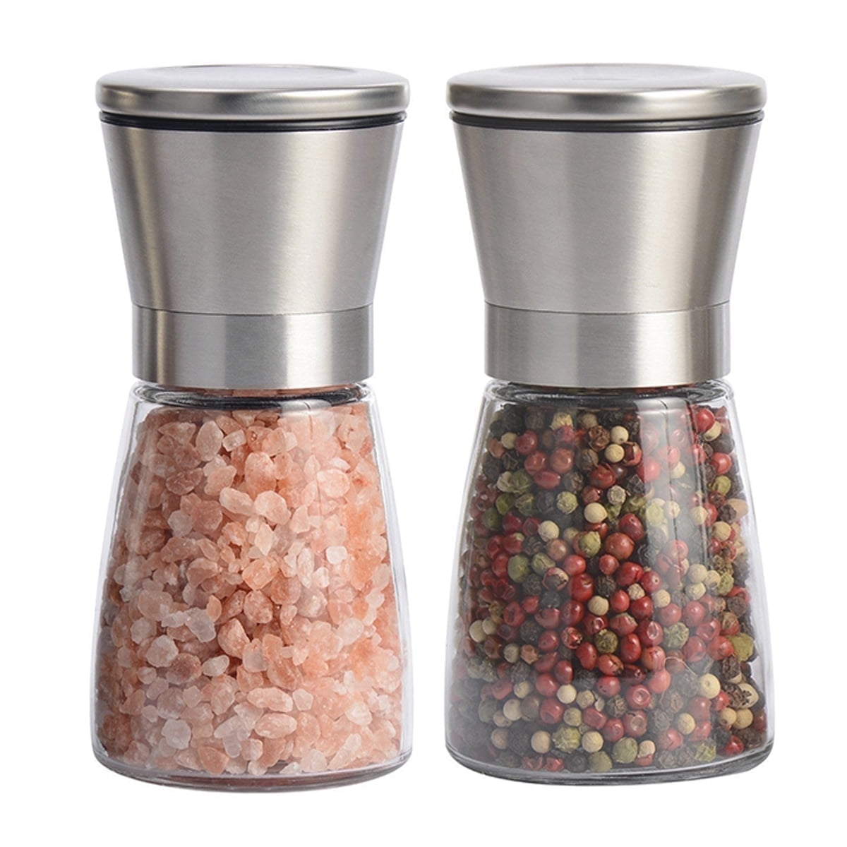 Mincham Salt and Pepper Grinder Set of 2, Adjustable Coarseness ...