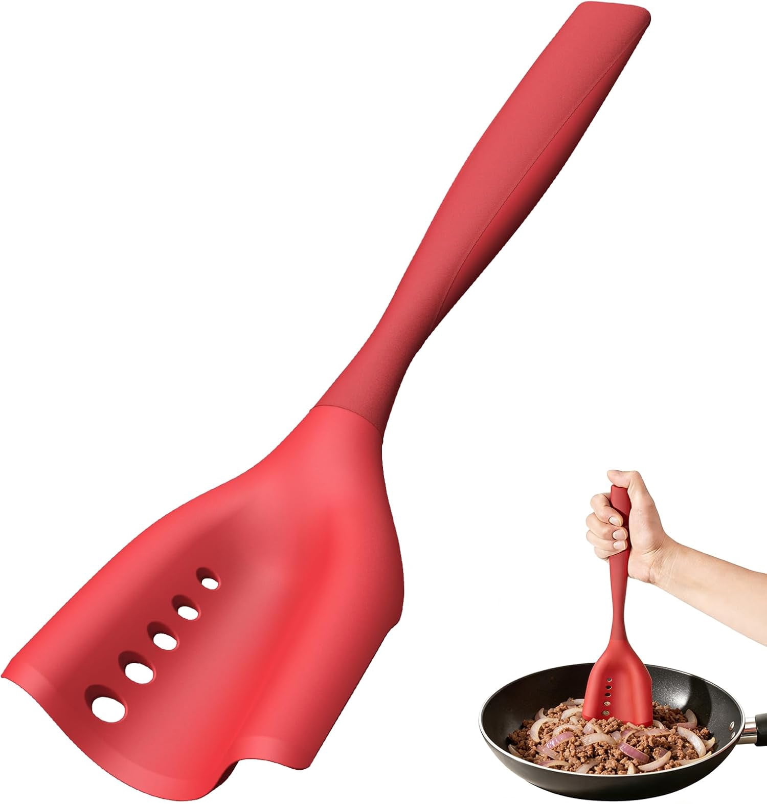 Mincing Spatula Meat , Hamburger , Smasher for Ground Beef, Mix Tool ...