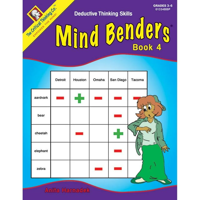 Mind Benders Level 4 Workbook - Deductive Thinking Skills Puzzles ...