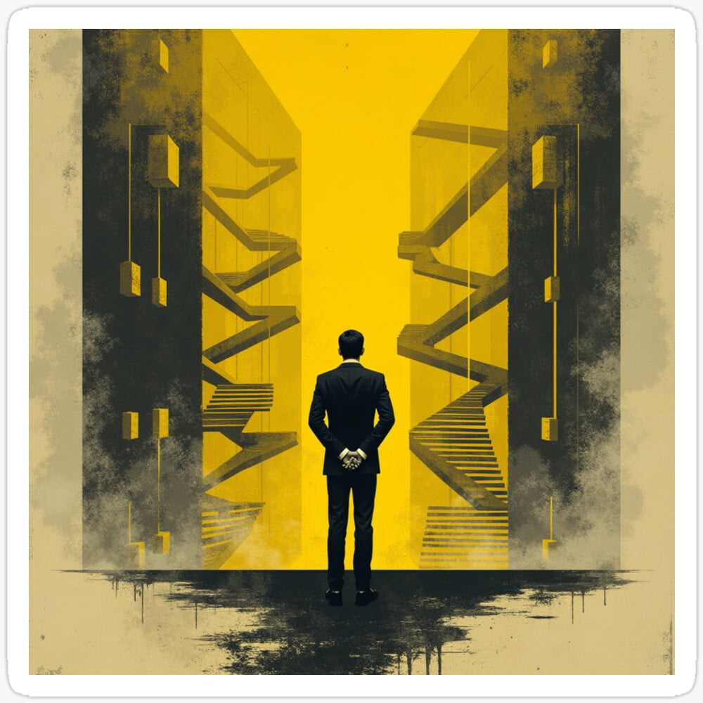 DOPASTICKER Mind-Bending Pathways - Surreal Game Poster Gift You ...
