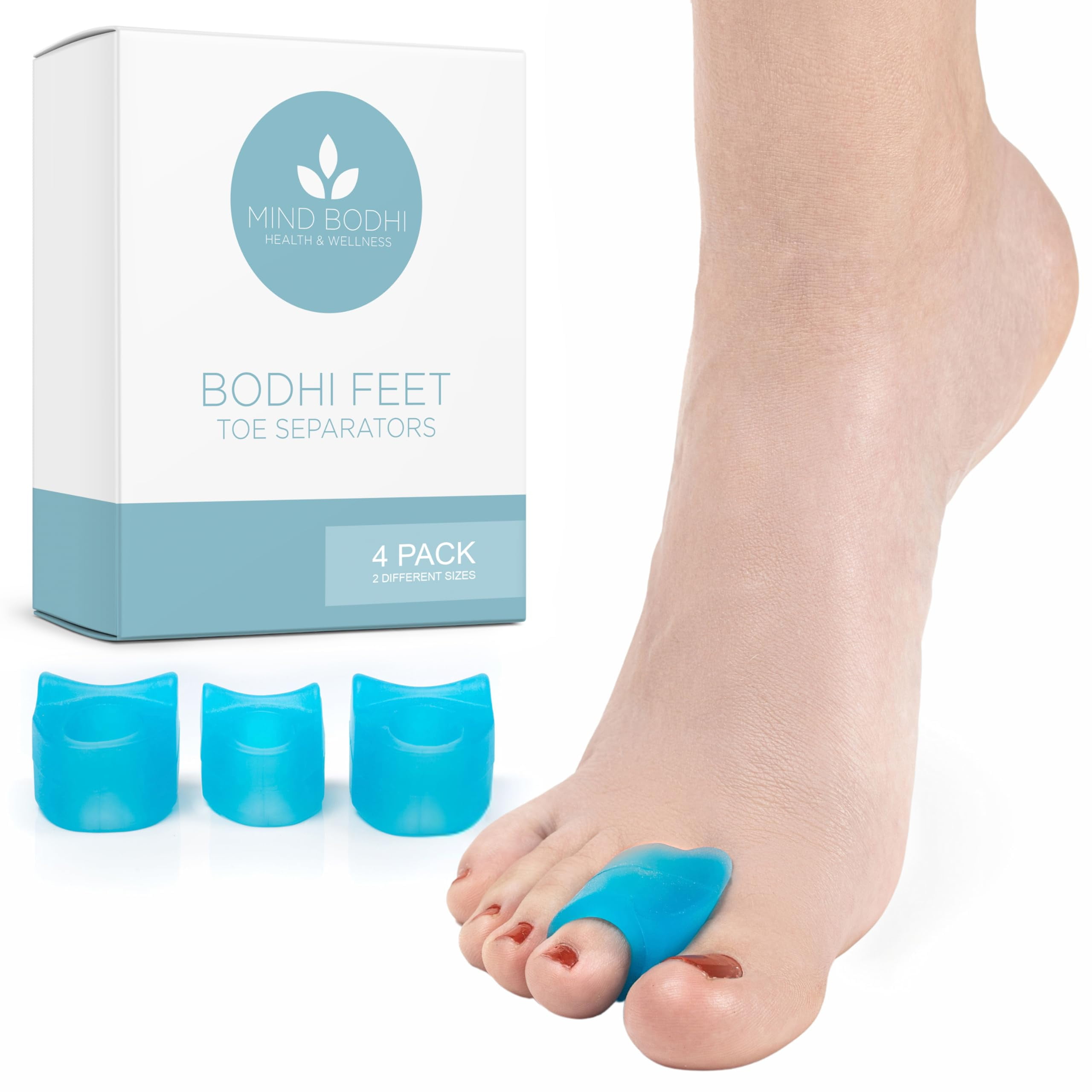 Mind Bodhi Single-Loop Toe AIF9 Separators 4-Pack: Correcting Bunions ...