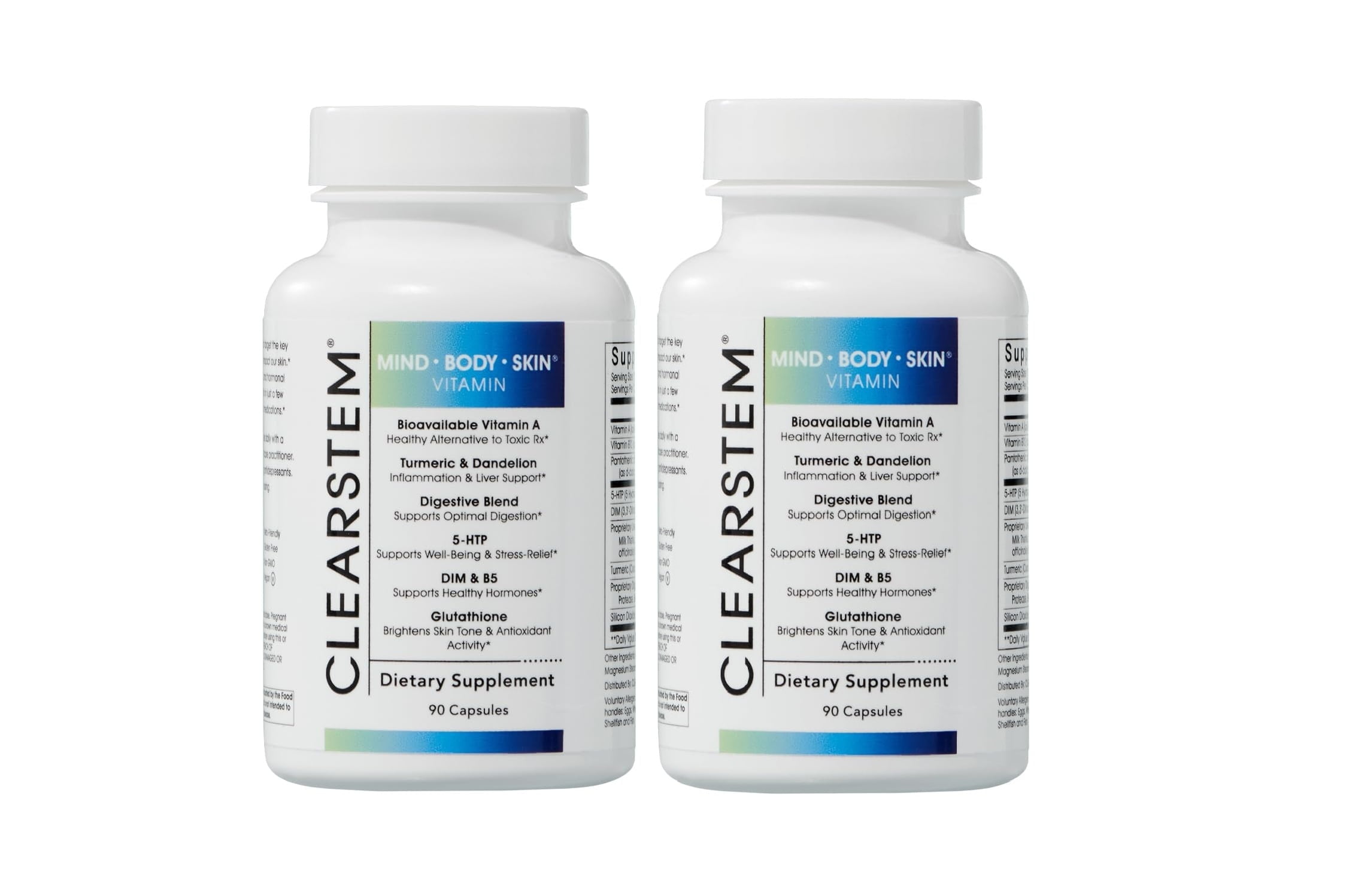 Mind Body Skin Hormonal Acne Supplement – DIM, 5-HTP, Vitamin A ...