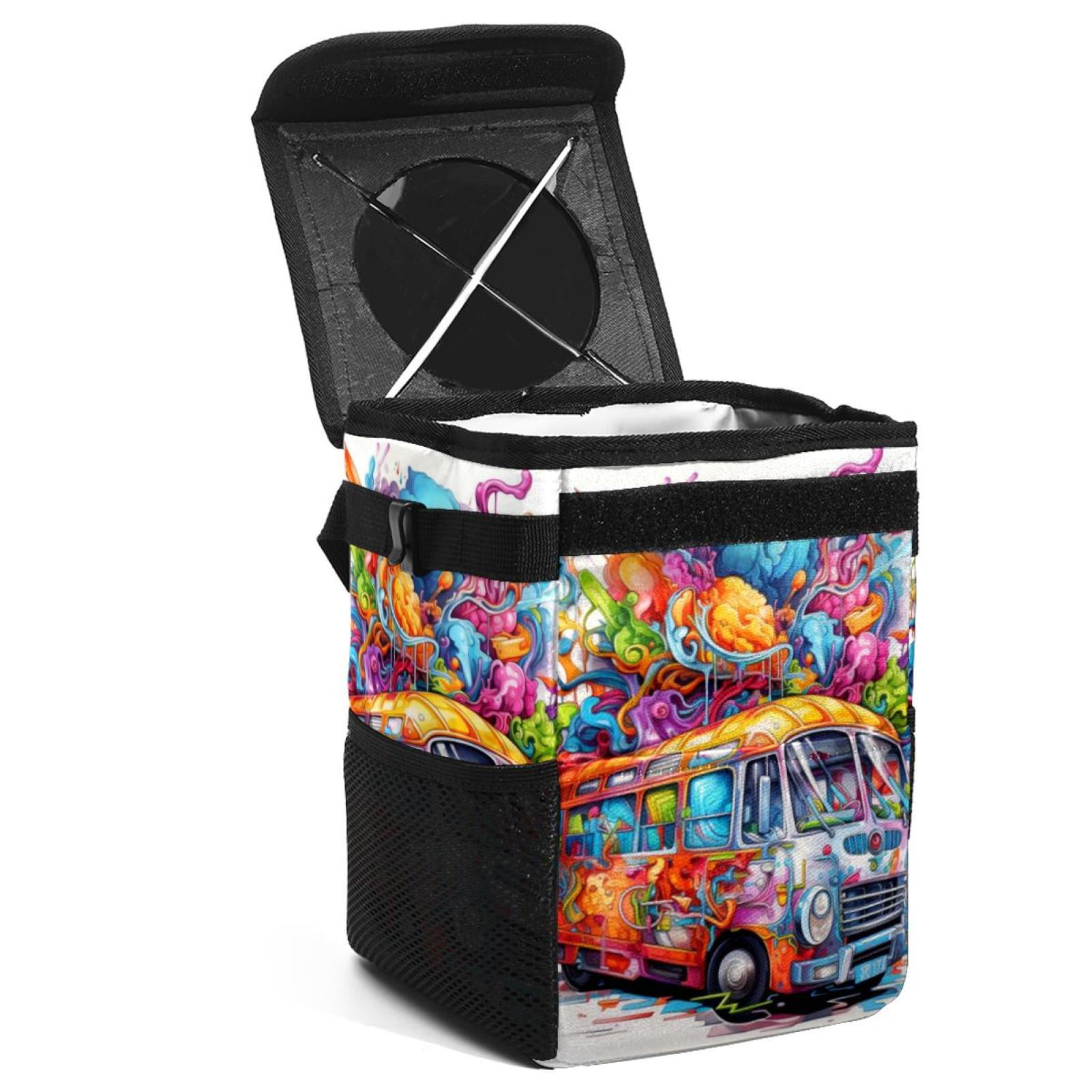Mind Car Foldable Car Garbage Can with Lid, Leak-Proof & Hanging ...