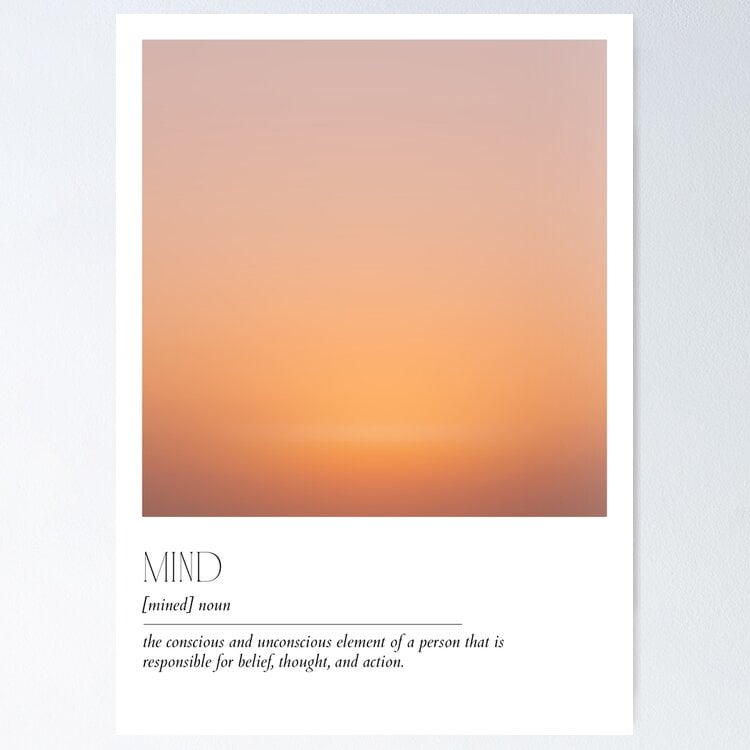 Mind Definition UNFRAMED Poster, 12x18 - Walmart.com