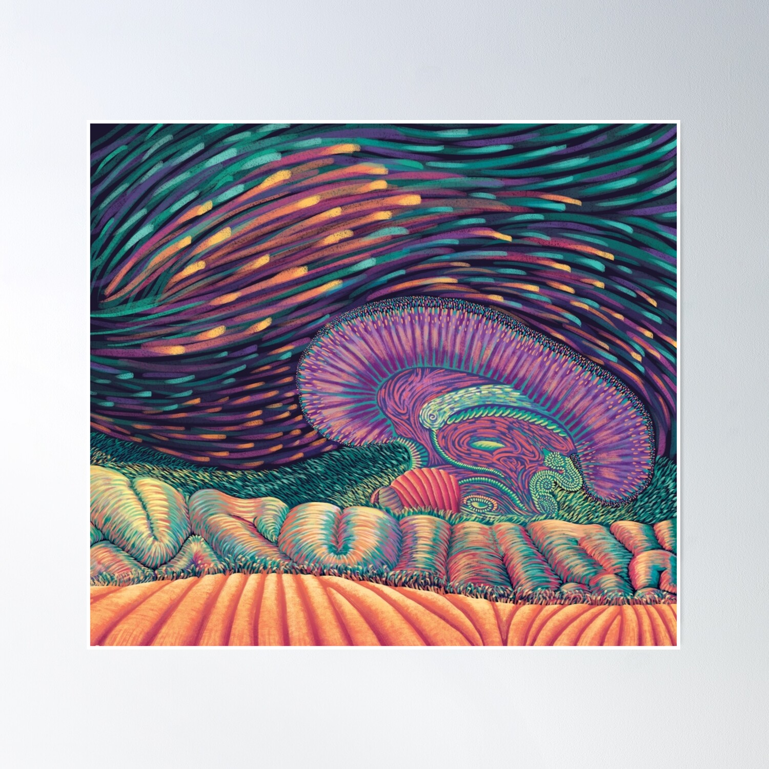 Mind Forest - V2 Poster Wall Art, Modern Wall Decor, 16x16 UNFRAMED ...