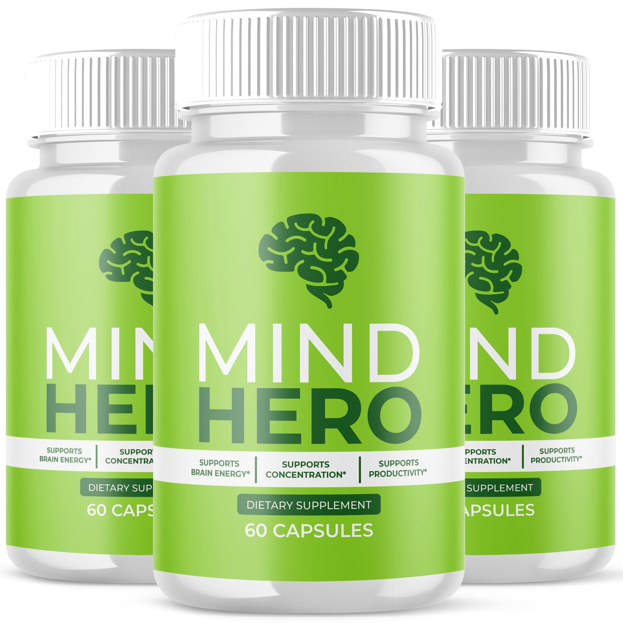 Mind Hero Advanced Formula Brain Support Pills Maximum Strength ...
