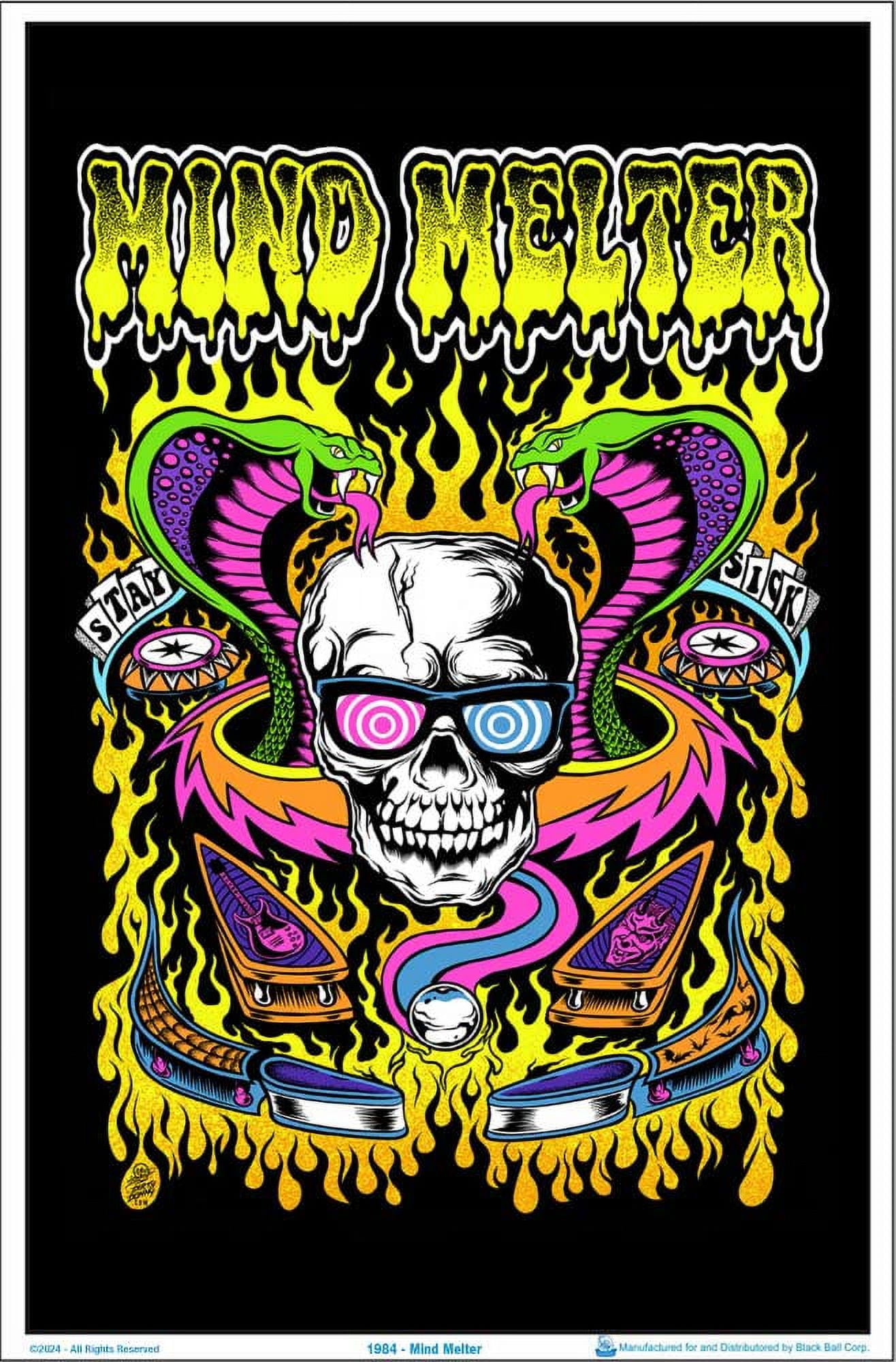 Mind Melter by Dirty Donny Blacklight Poster 23" x 35" - Walmart.com