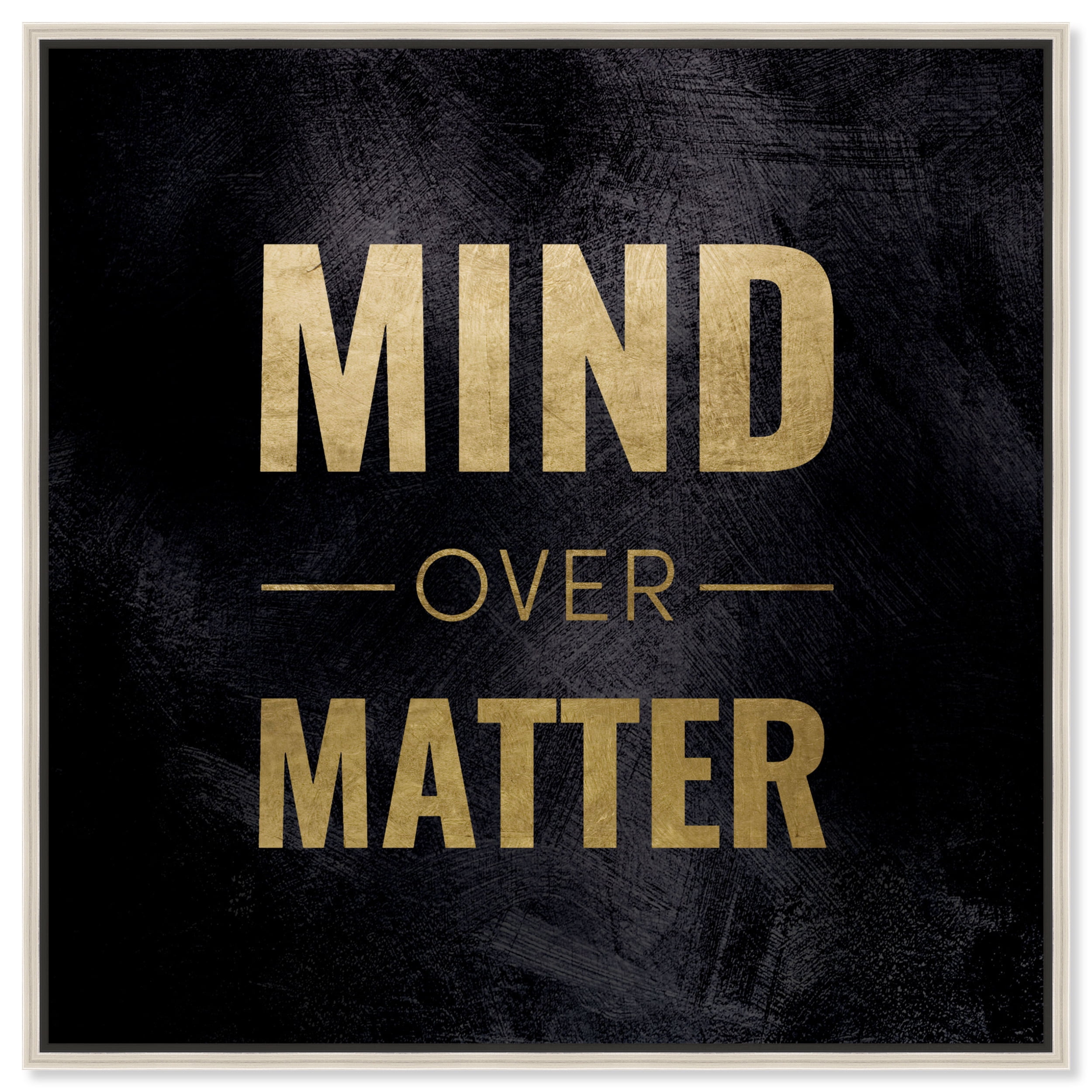 Mind Over Matter Manly Inspirational Cowboy Canvas Wall Art by ...