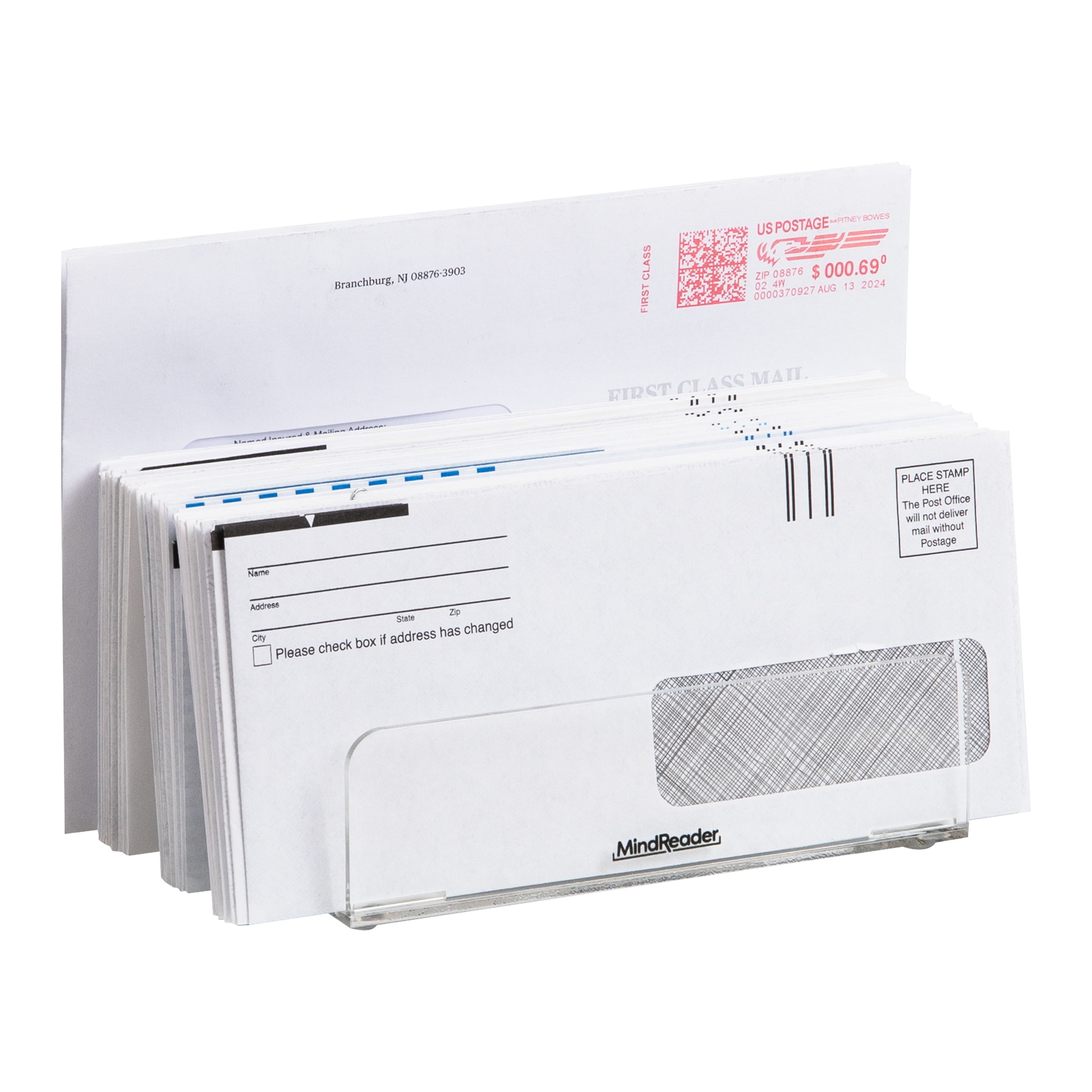 Mind Reader 3-Tier Mail Sorter, Desktop Organizer, Mail Organizer ...