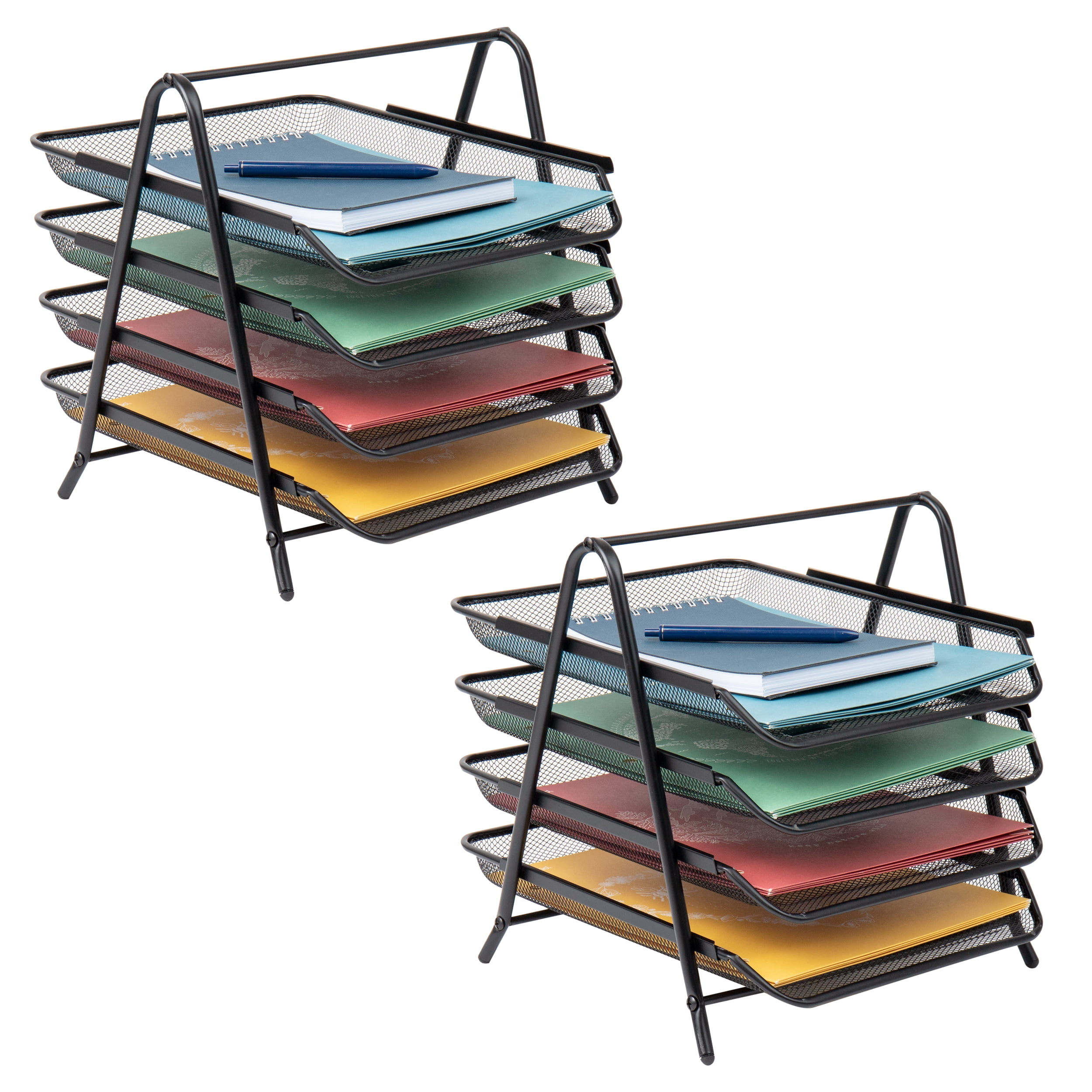 Mind Reader 4-Tier Paper Tray, Desktop Organizer, File Storage, Office ...