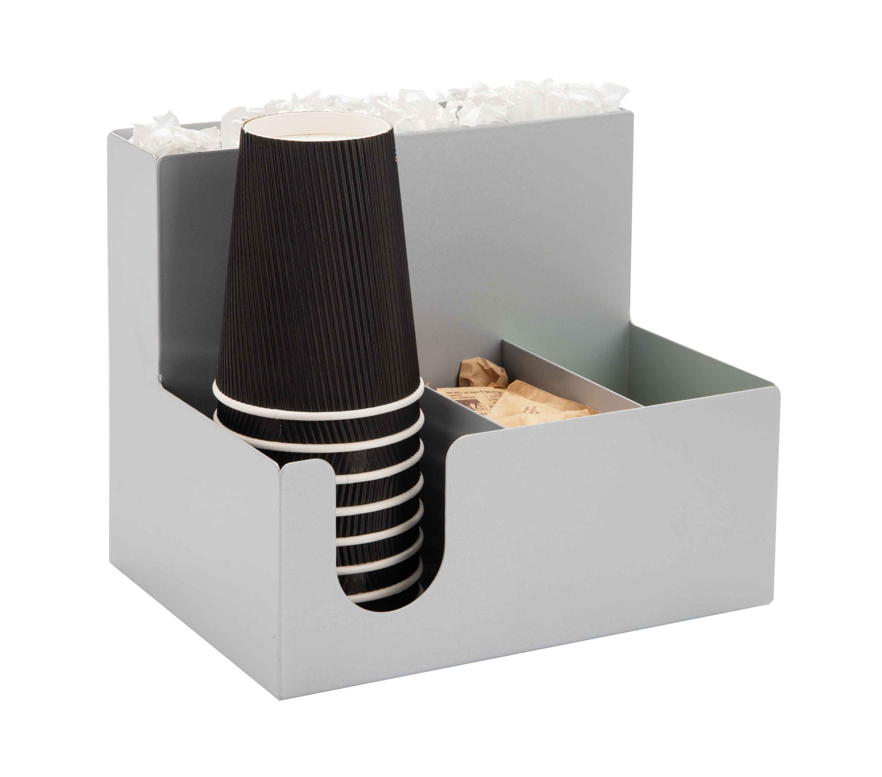 Mind Reader 6 Compartment Station, Multi-Section Organizer for Straws ...