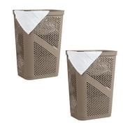 Redmon Contemporary Country Collection Laundry Hamper, Bamboo - Walmart.com