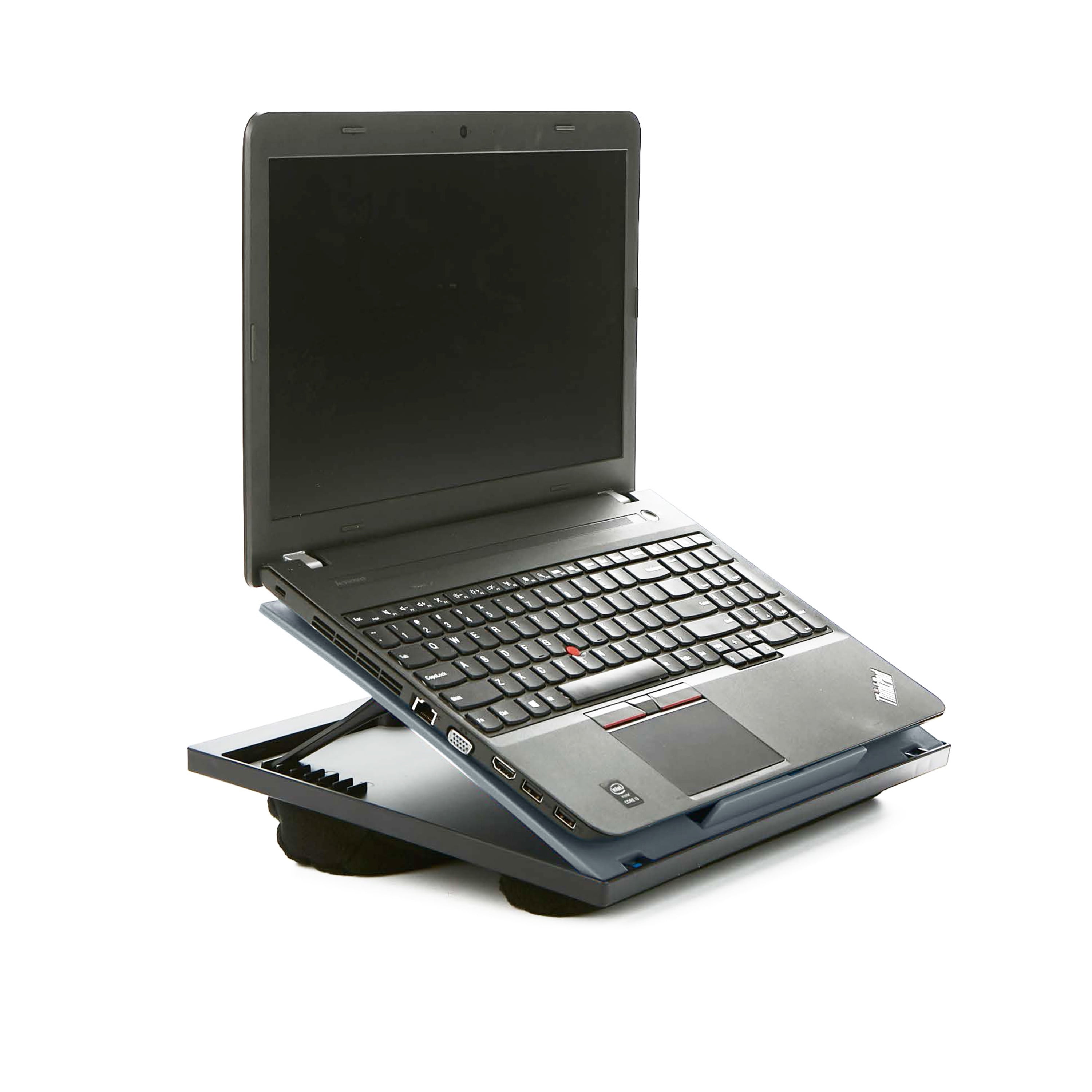 Mind Reader Adjustable 8 Position Lap Top Desk with Cushions, Gray ...