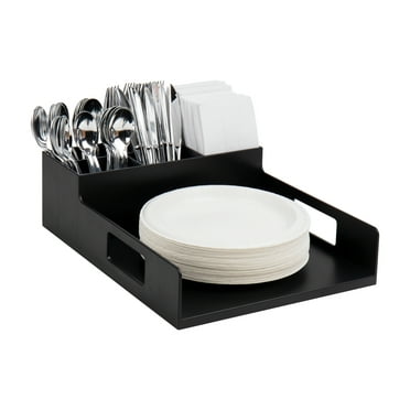 Collections Etc 7-Piece Buffet Organizer Set, Scroll Design for Plates ...