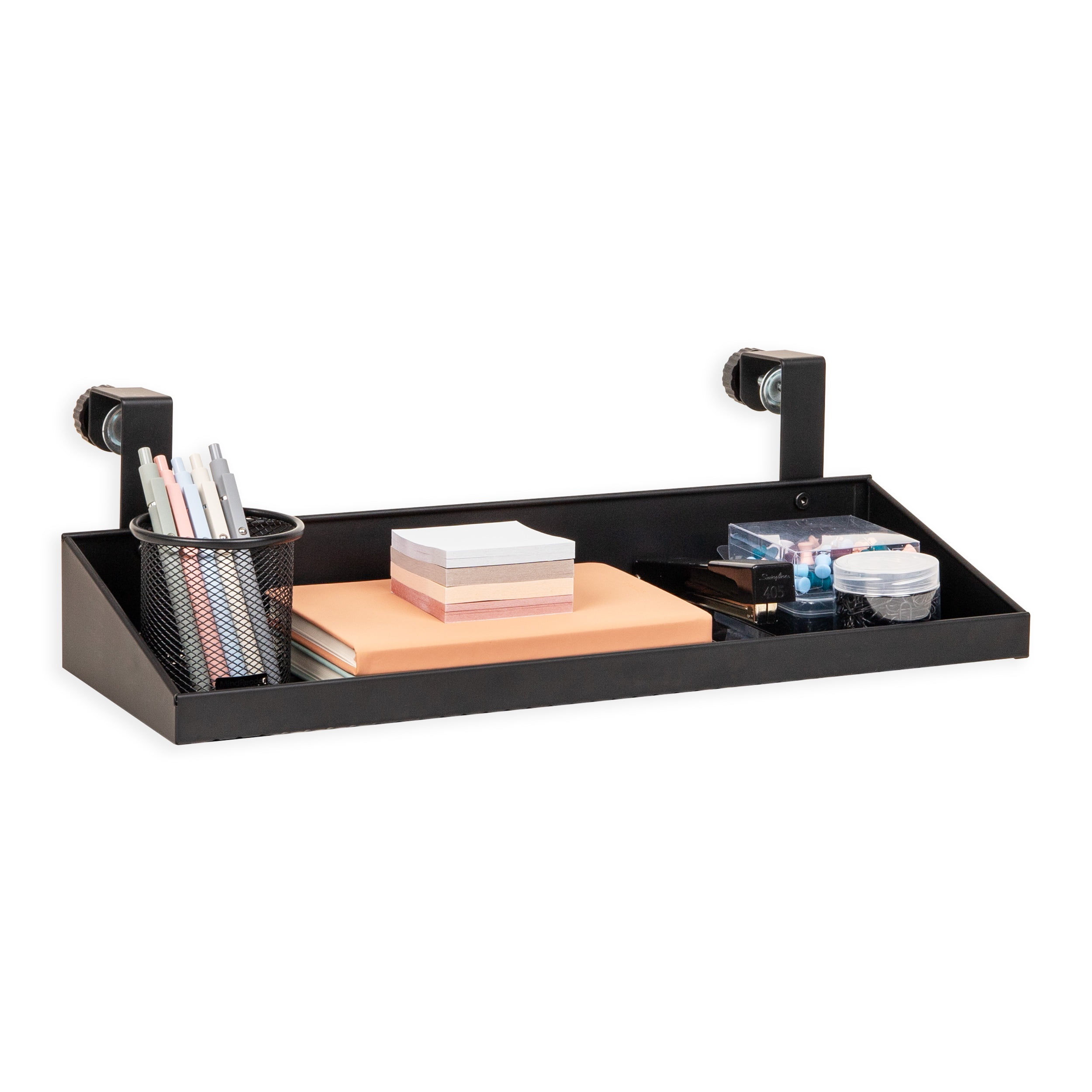 Mind Reader Hanging Cubicle Shelf, Metal Storage Organizer for Office ...