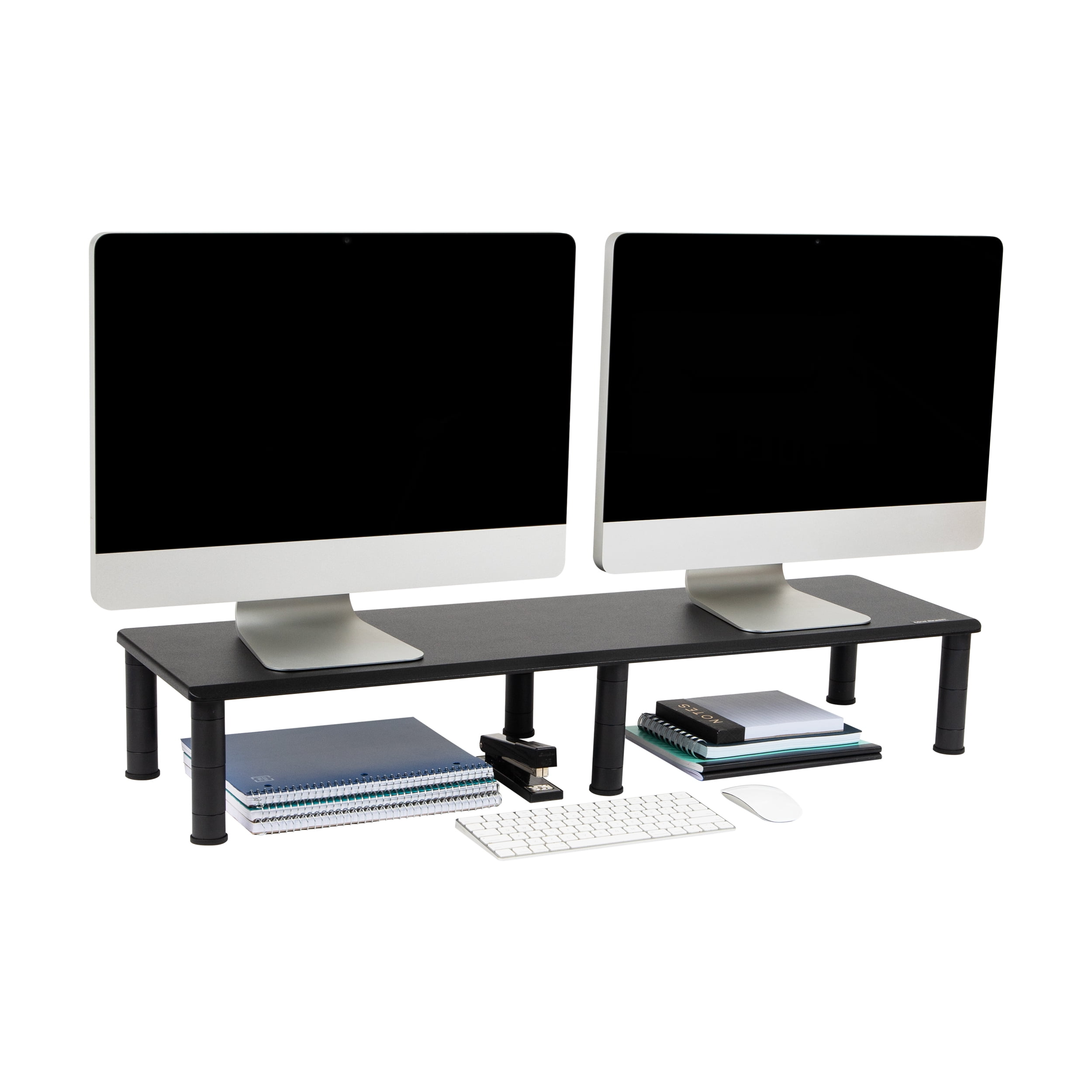 Mind Reader Large Dual Monitor Stand for Computer Screens, Riser ...